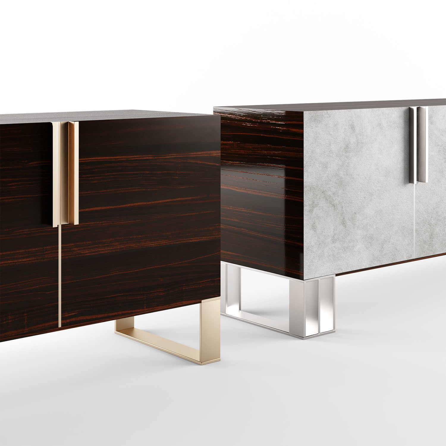 Capital Collection HUG XXL Wooden sideboard 3D model | CGTrader
