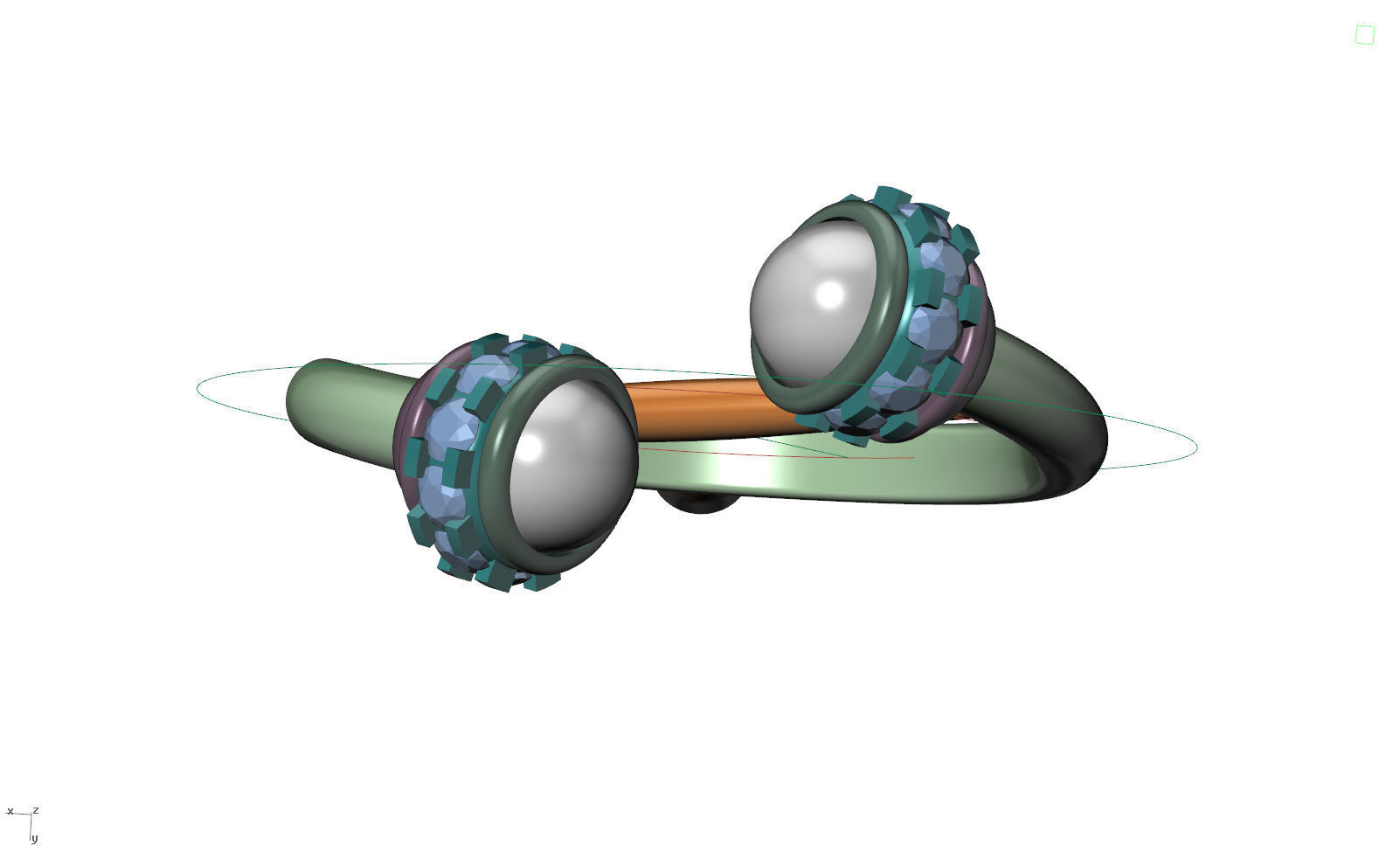 Rotatable Ring 3D model 3D printable | CGTrader