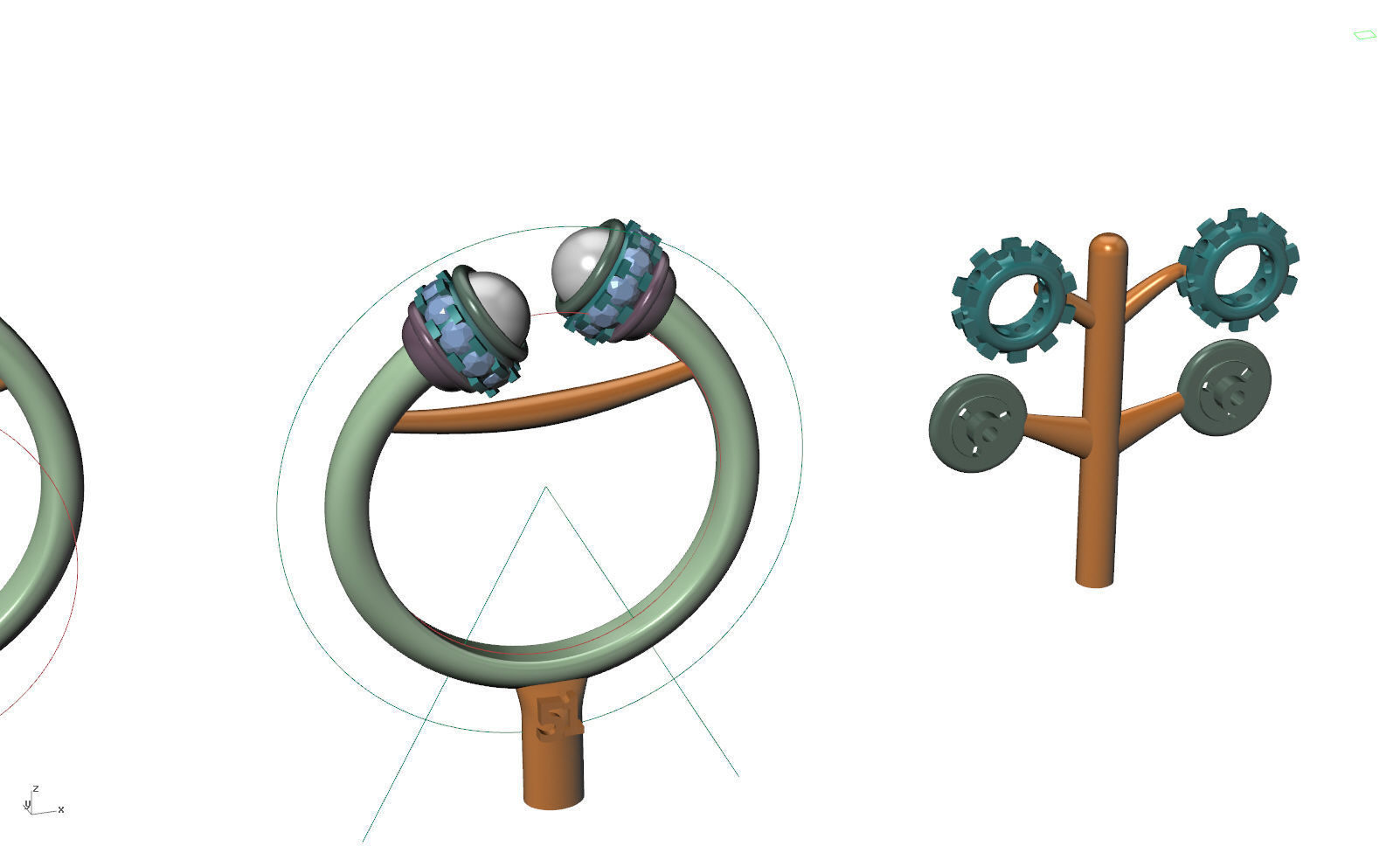 Rotatable Ring 3D model 3D printable | CGTrader