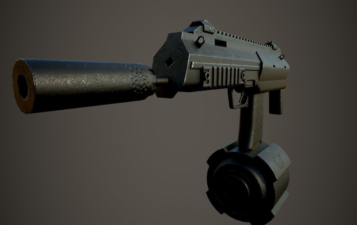 MP7 sub machine gun 3D model | CGTrader