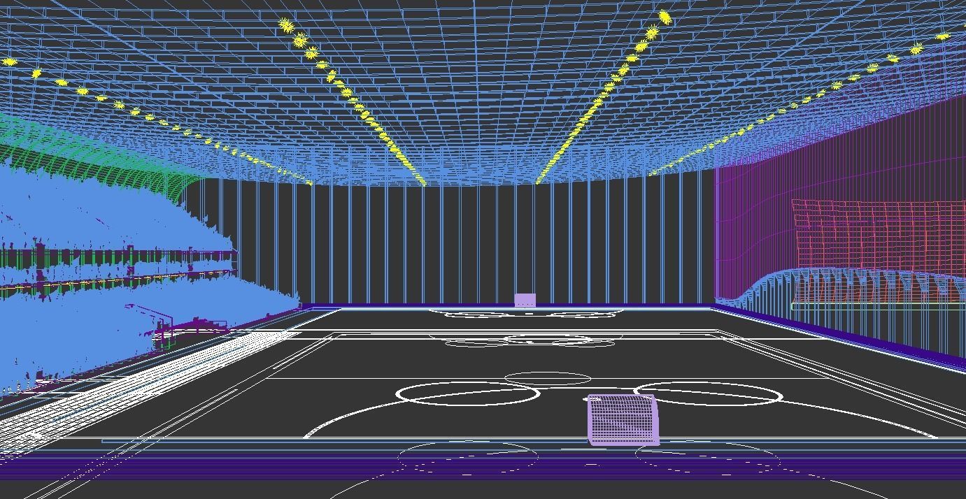 Futuristic Stadium 3d model 3D model | CGTrader