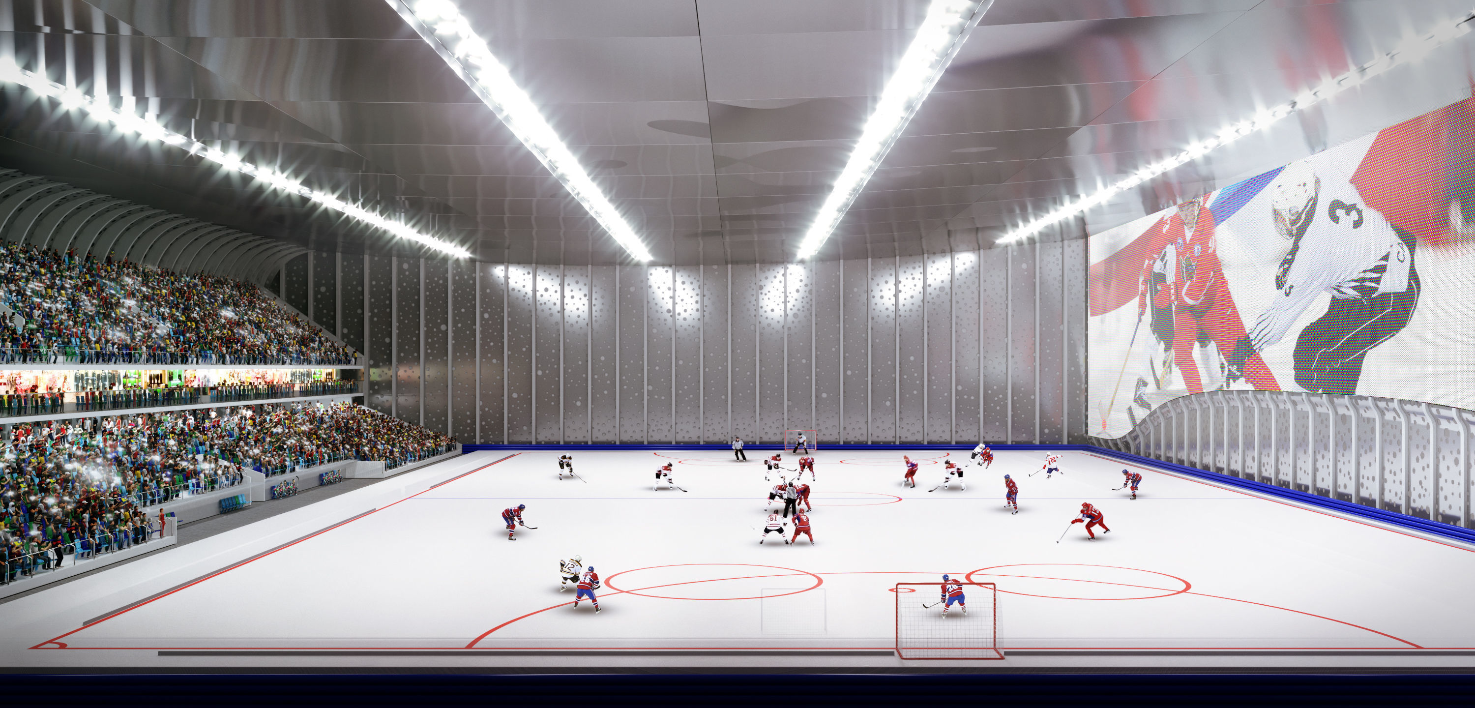 Futuristic Stadium 3d model 3D model | CGTrader