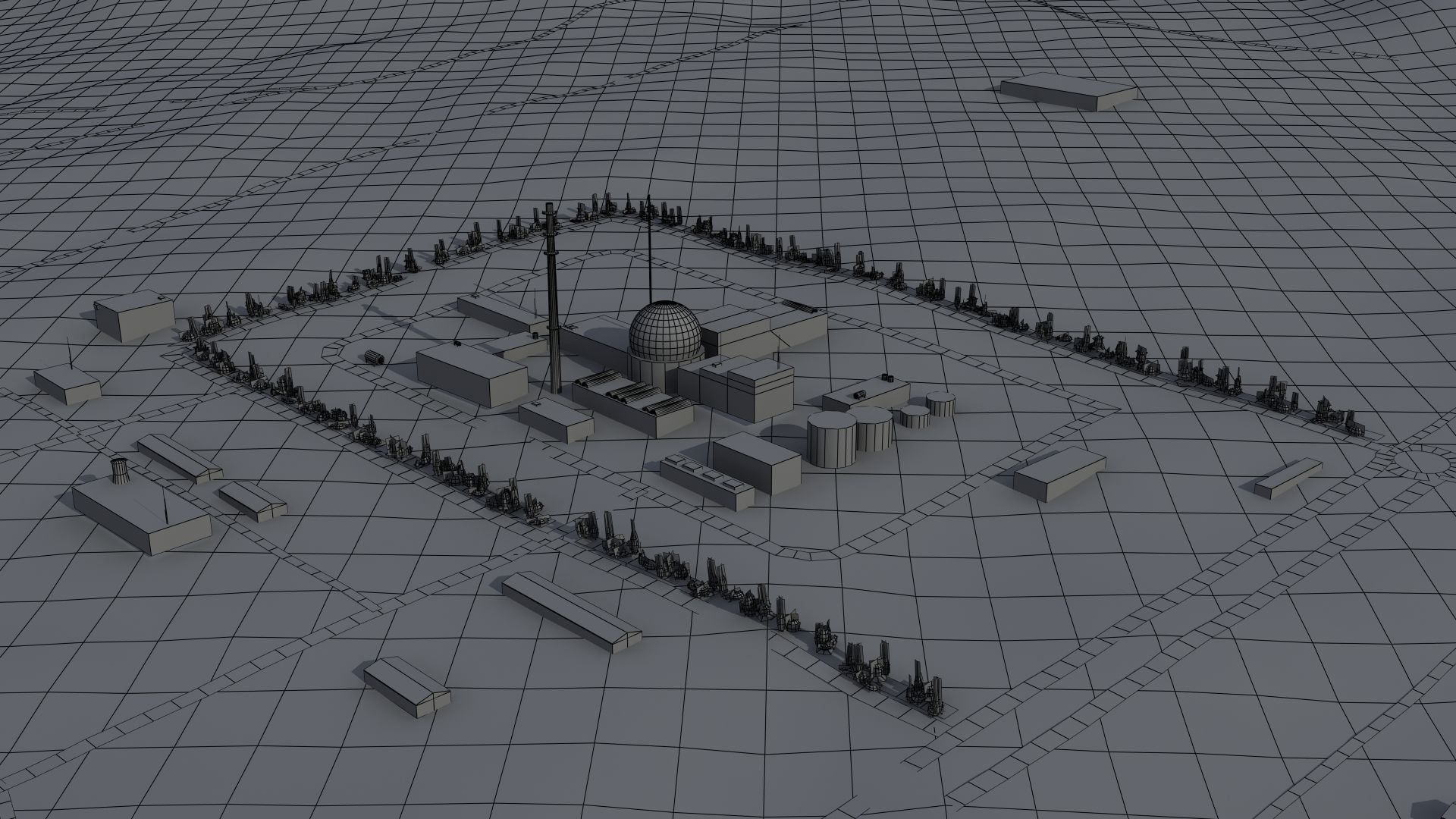 Desert Research Facility 3D model | CGTrader
