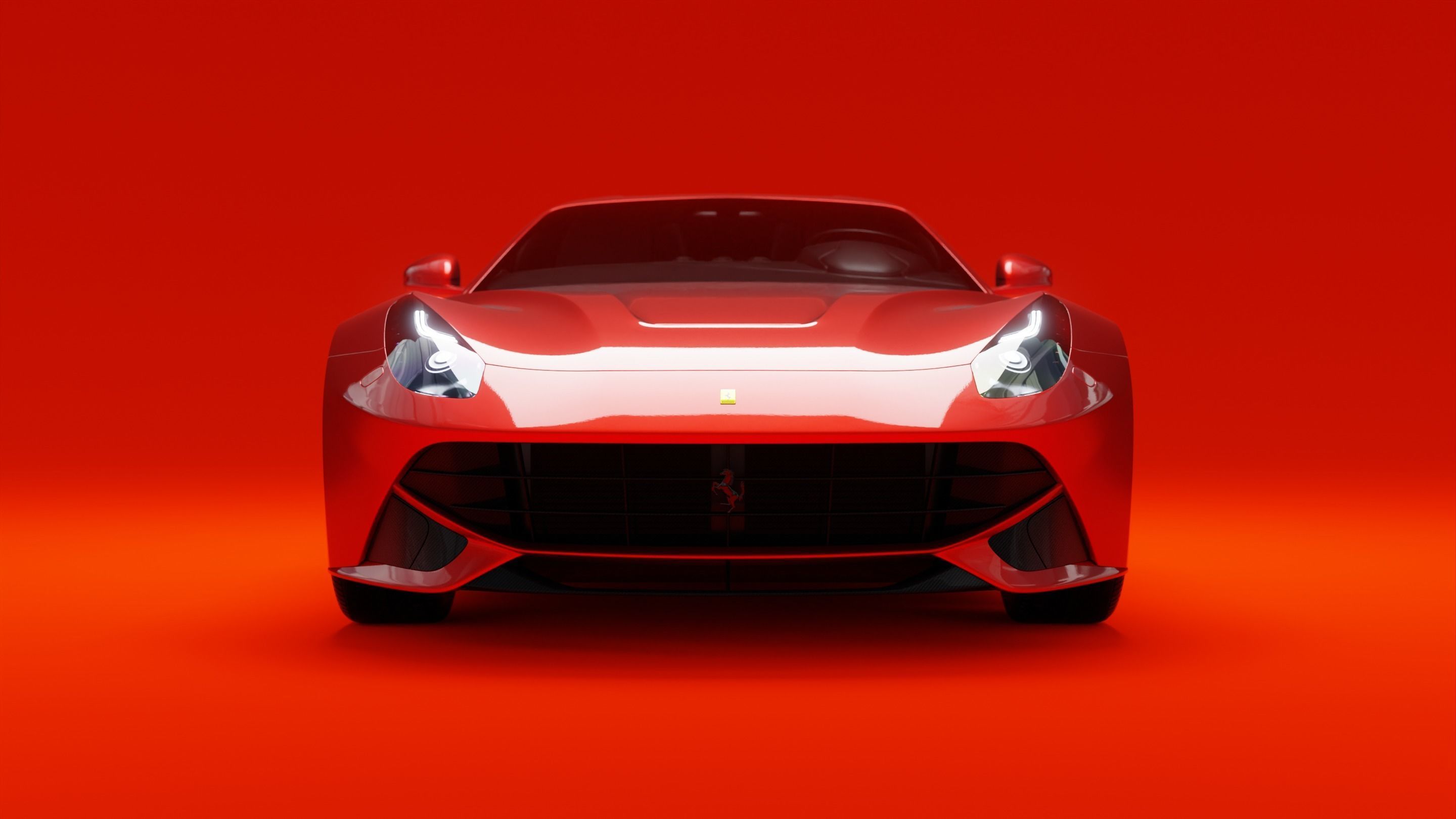 Ferrarri F12 Berlinetta Fully Rigged for blender 3D model rigged | CGTrader