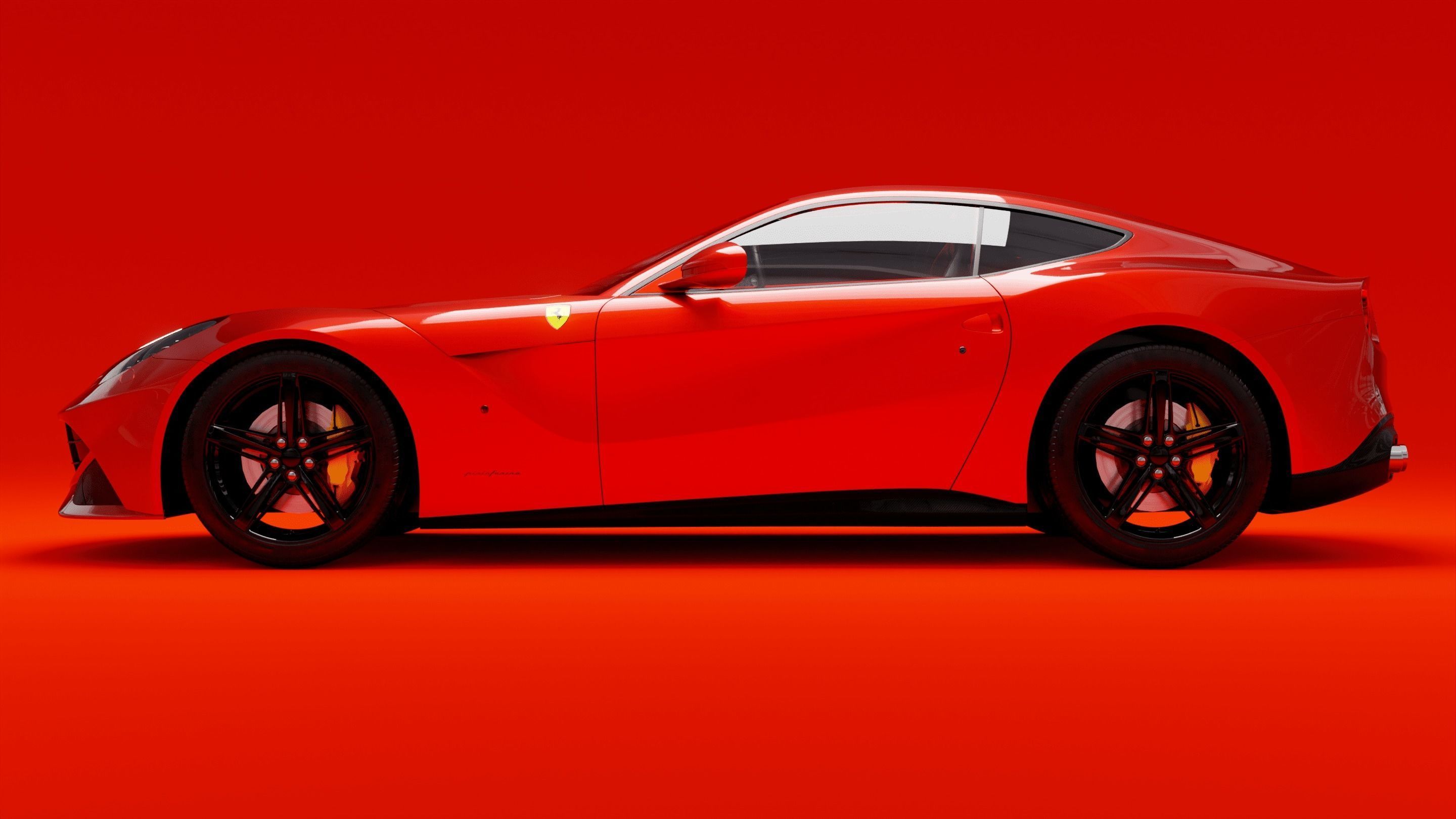 Ferrarri F12 Berlinetta Fully Rigged for blender 3D model rigged | CGTrader