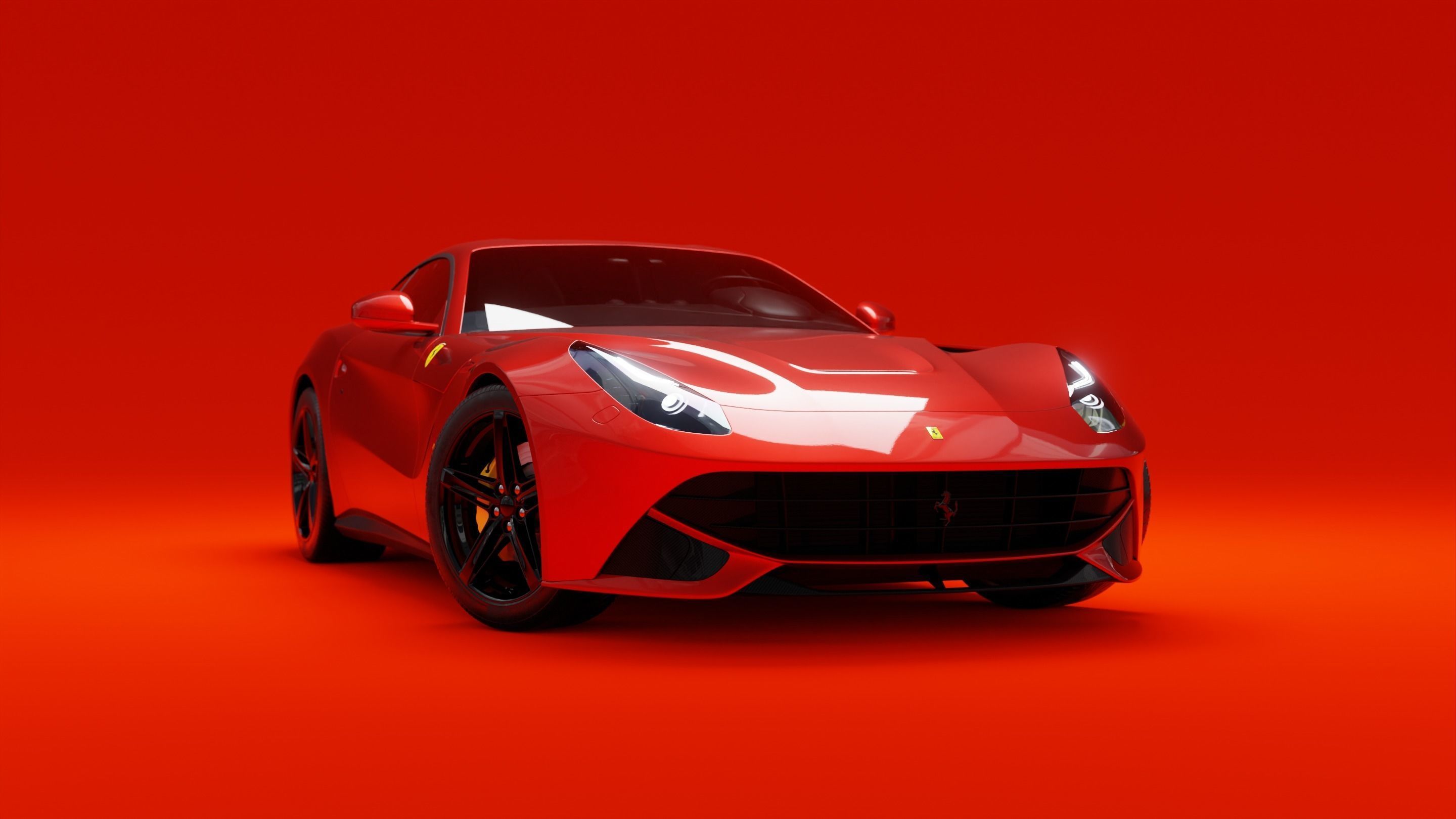 Ferrarri F12 Berlinetta Fully Rigged for blender 3D model rigged | CGTrader
