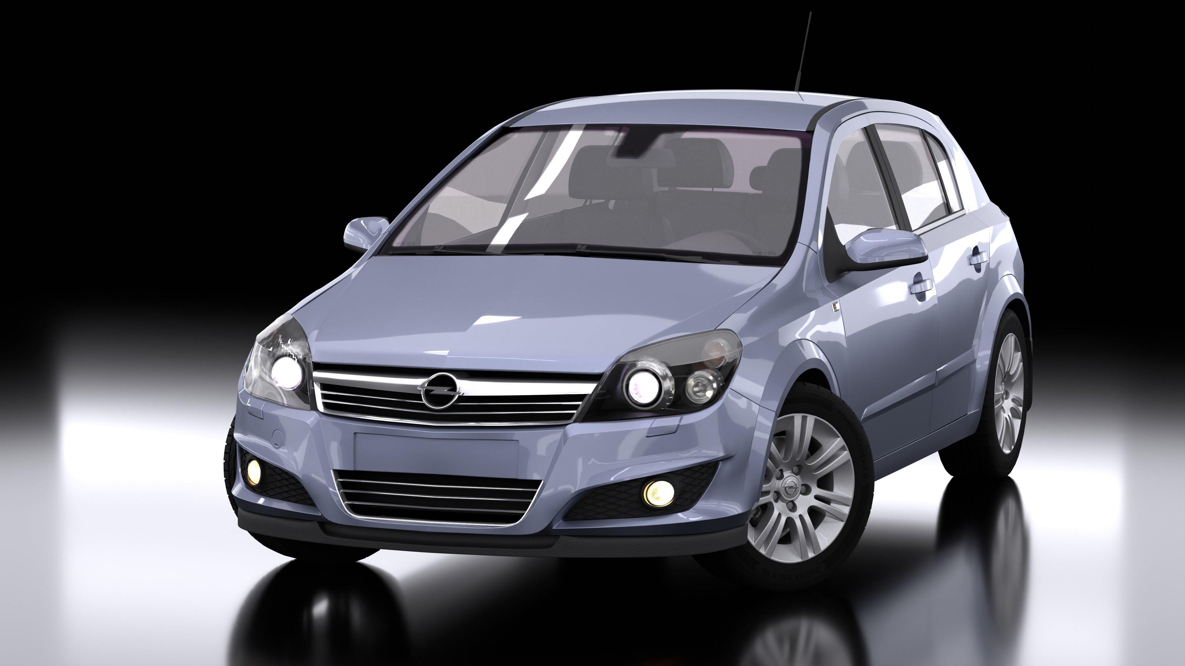 Opel Astra H hatchback 5D 2008 3D model | CGTrader