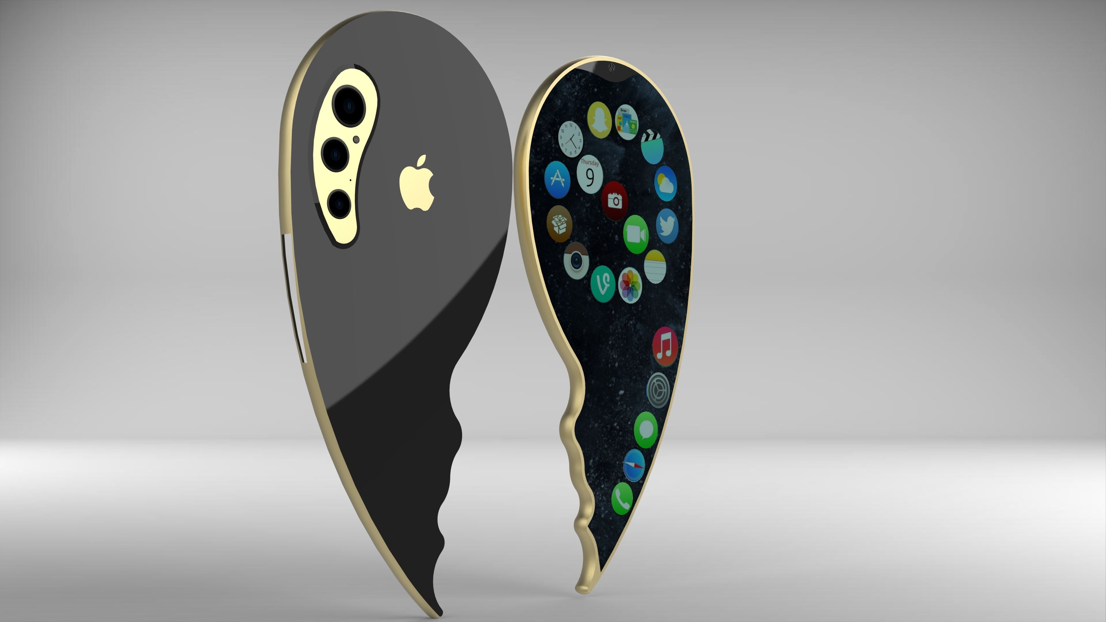 Apple iPhone The Next and Dimensions Low-poly 3D model 3D model | CGTrader