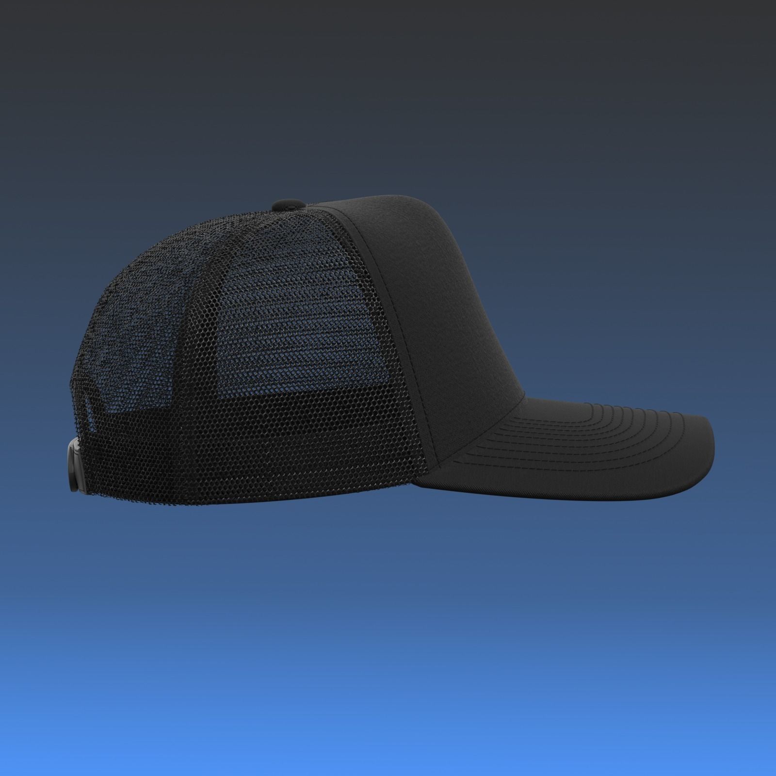 Baseball Cap Trucker 3D model | CGTrader
