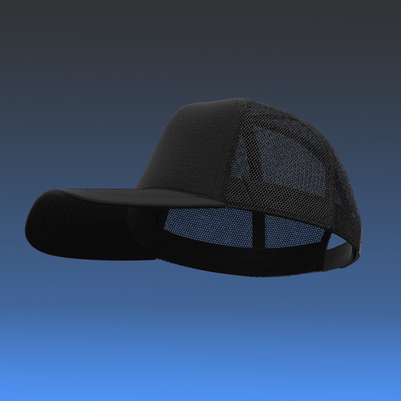 Baseball Cap Trucker 3D model | CGTrader