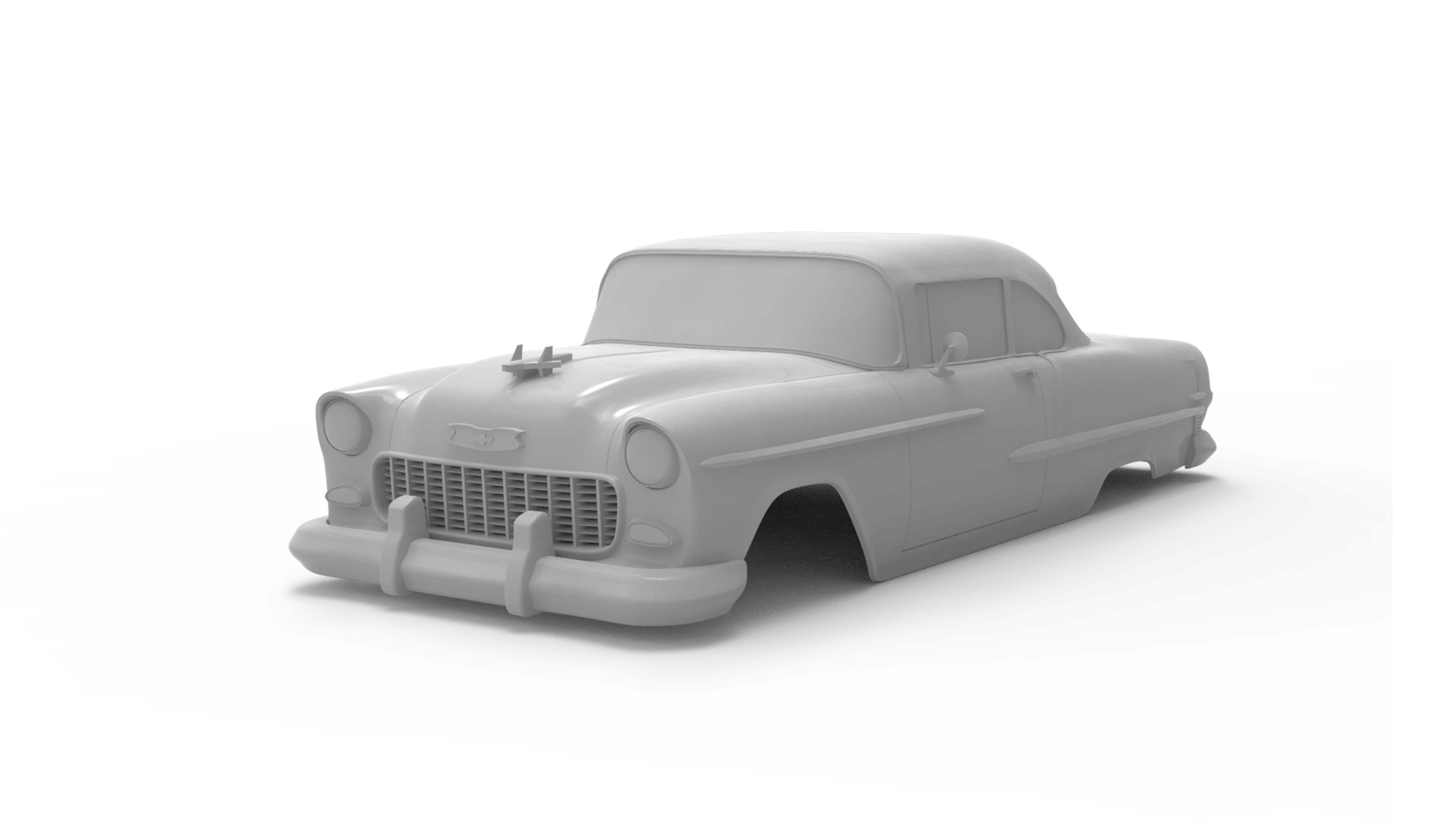 1955 Chevrolet Bel Air 2 door 3D model 3D printable | CGTrader