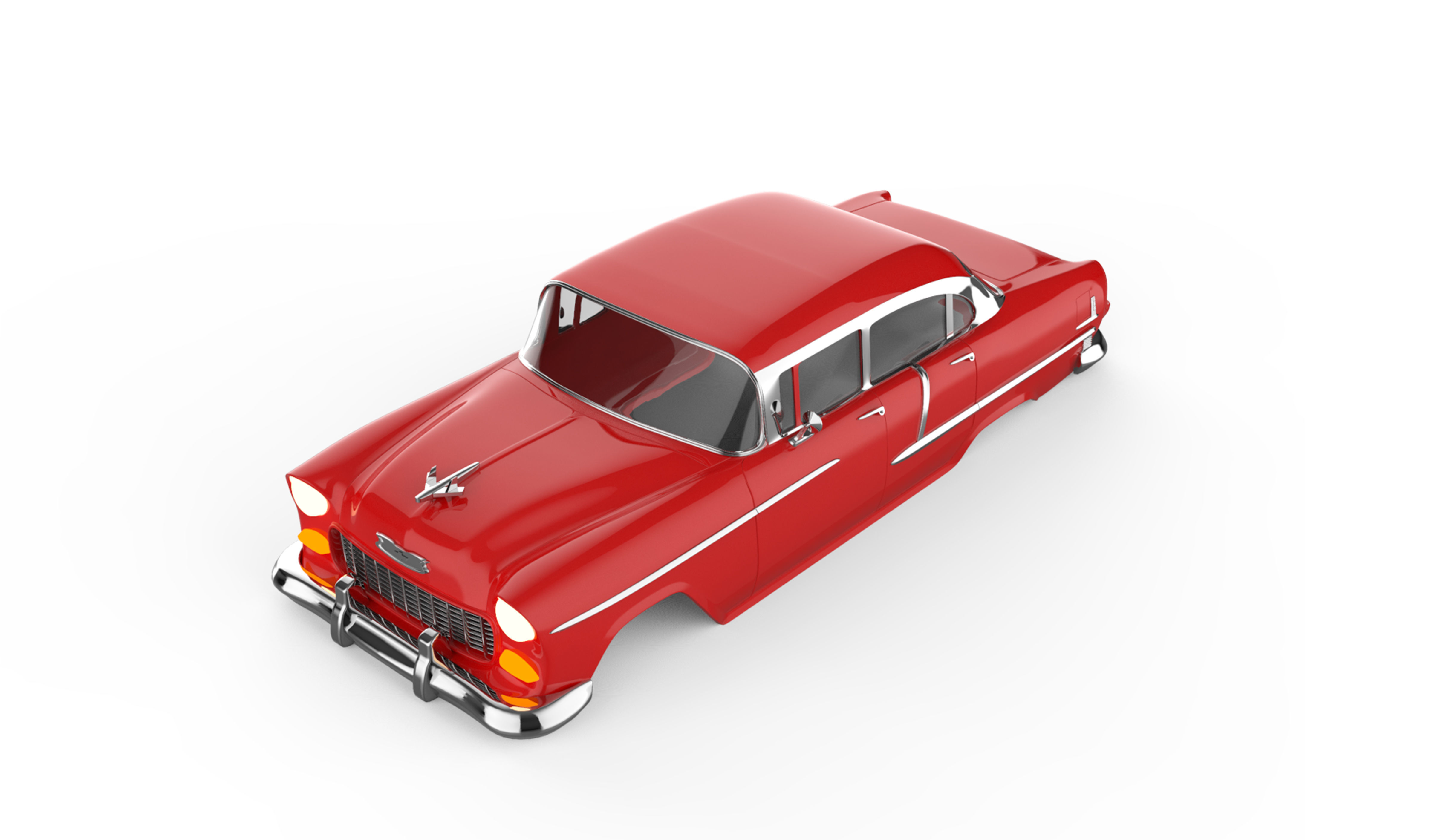 1955 Chevrolet Bel Air 4door 3D model 3D printable | CGTrader
