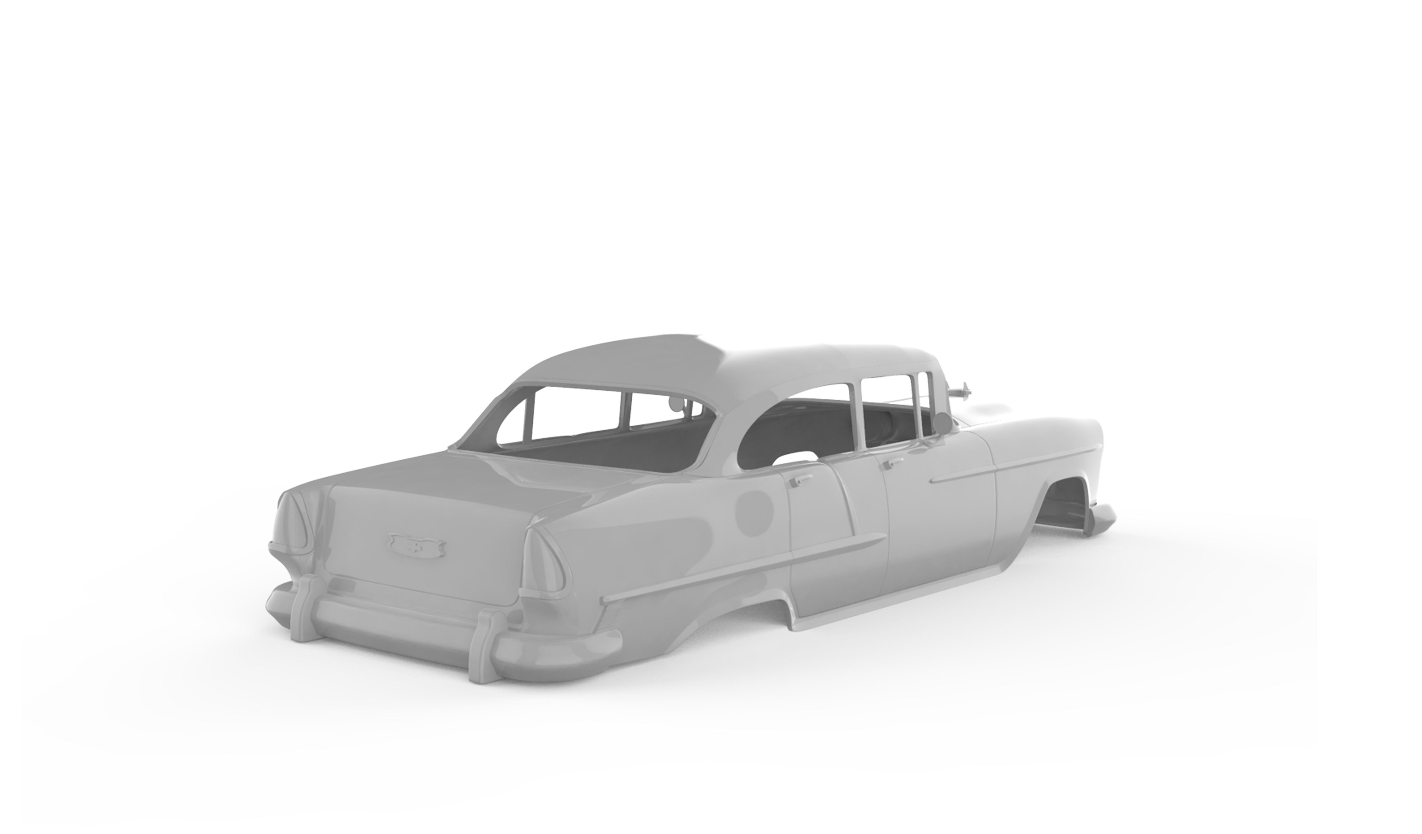 1955 Chevrolet Bel Air 4door 3D model 3D printable | CGTrader