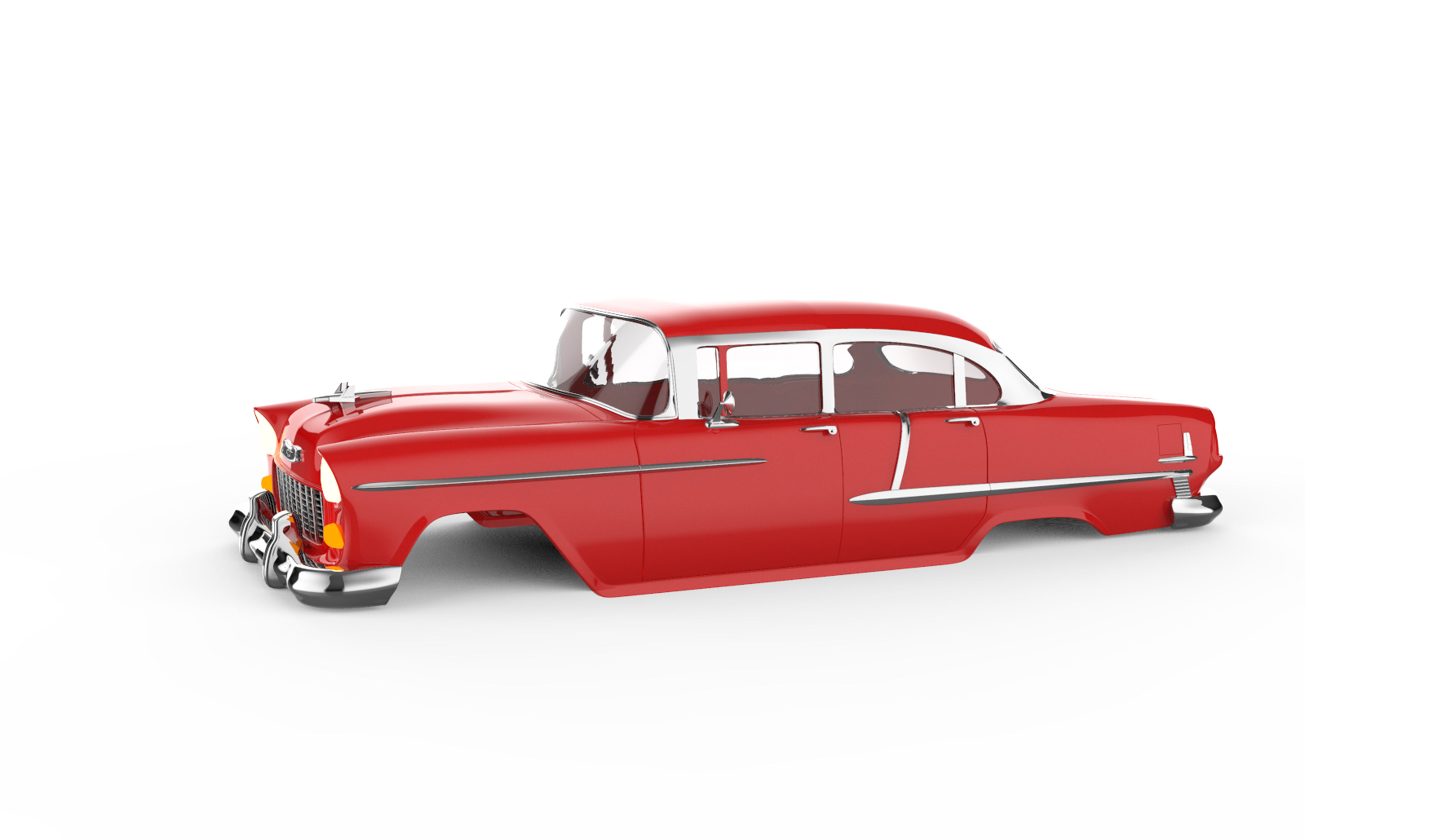 1955 Chevrolet Bel Air 4door 3D model 3D printable | CGTrader