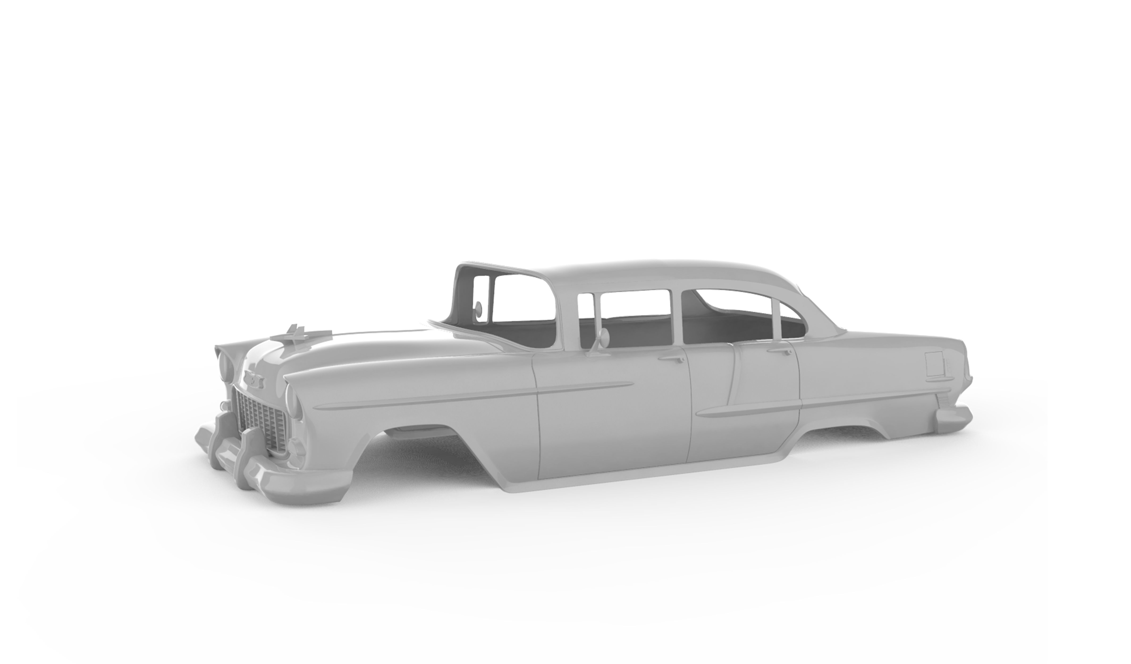 1955 Chevrolet Bel Air 4door 3D model 3D printable | CGTrader