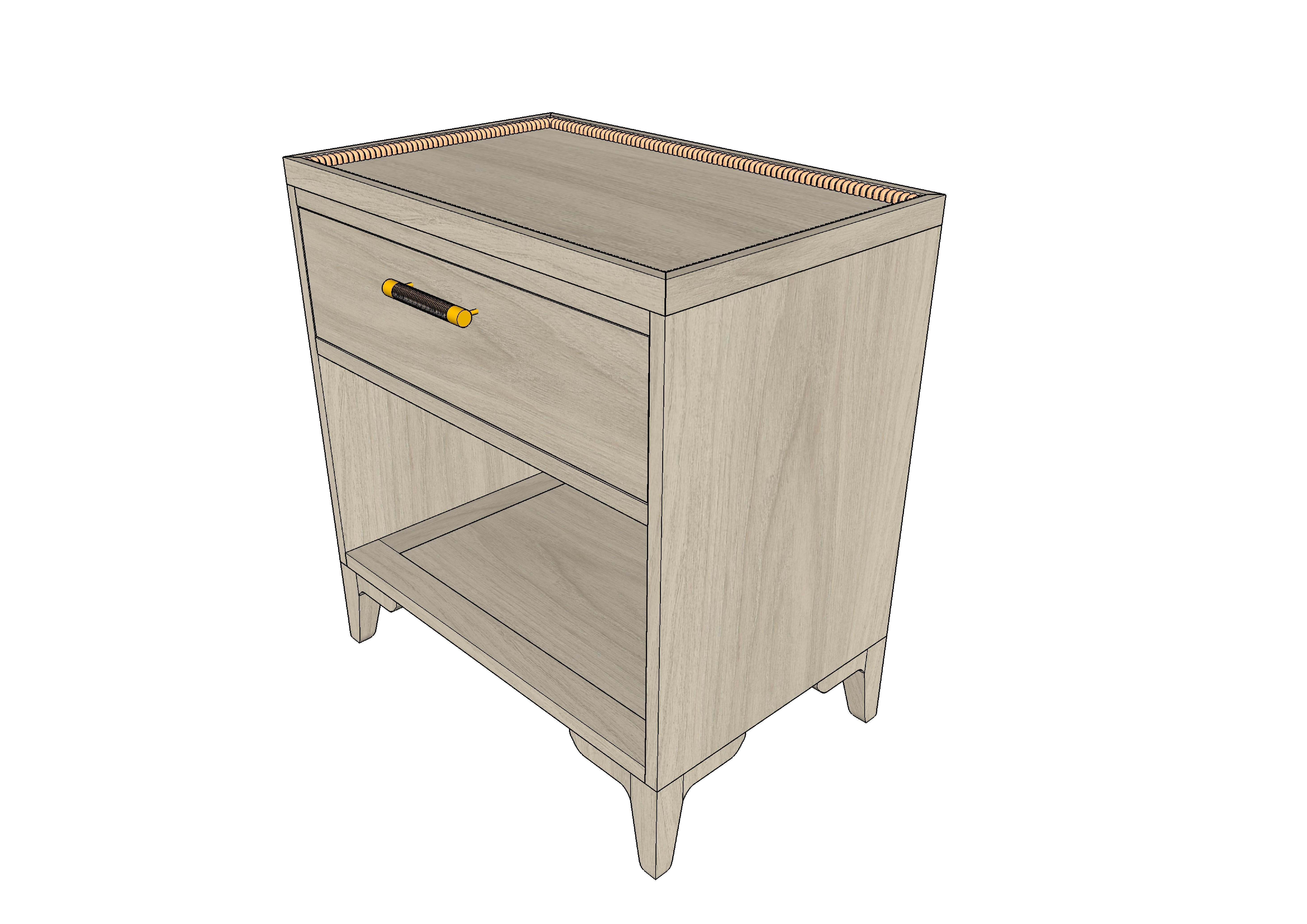 Bedside Table Sketchup 3D model animated | CGTrader