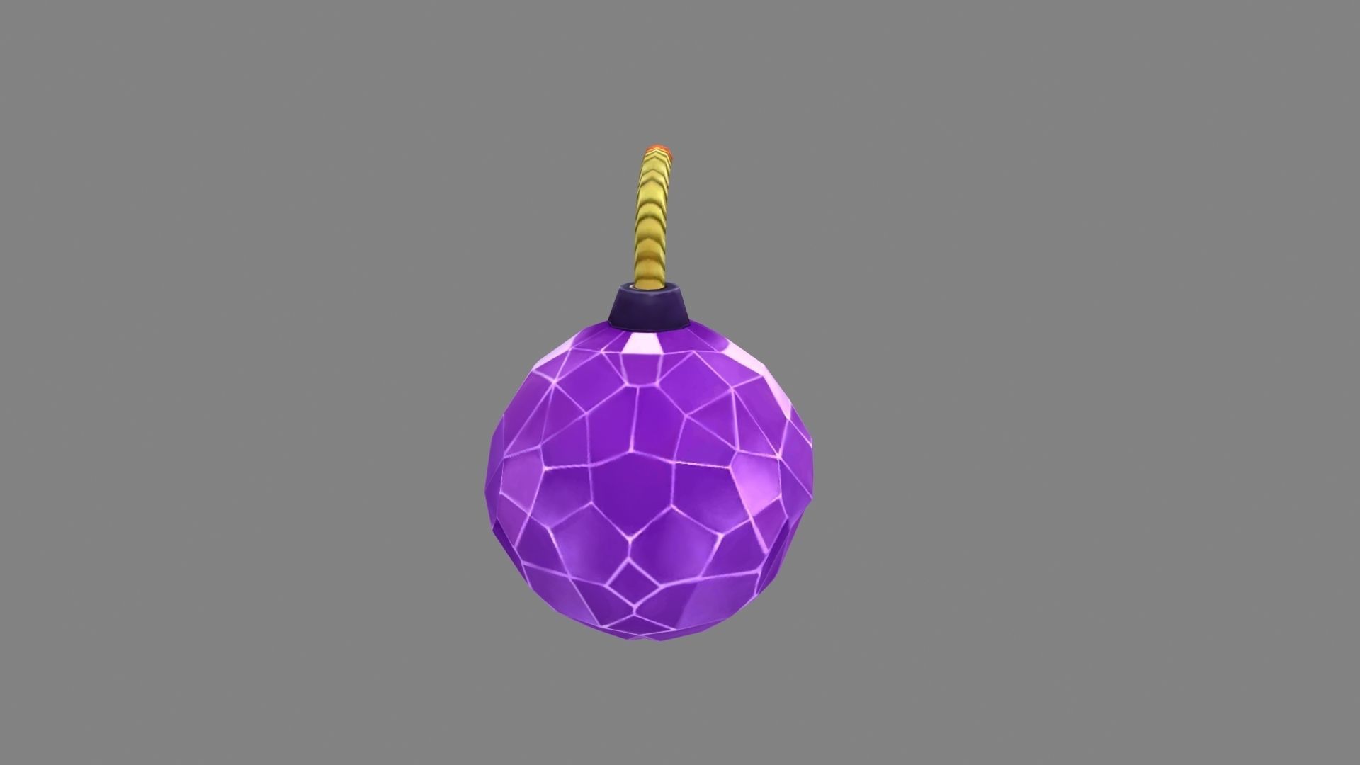 3D model Amethyst Diamond Bomb - plastic grenade VR / AR / low-poly ...