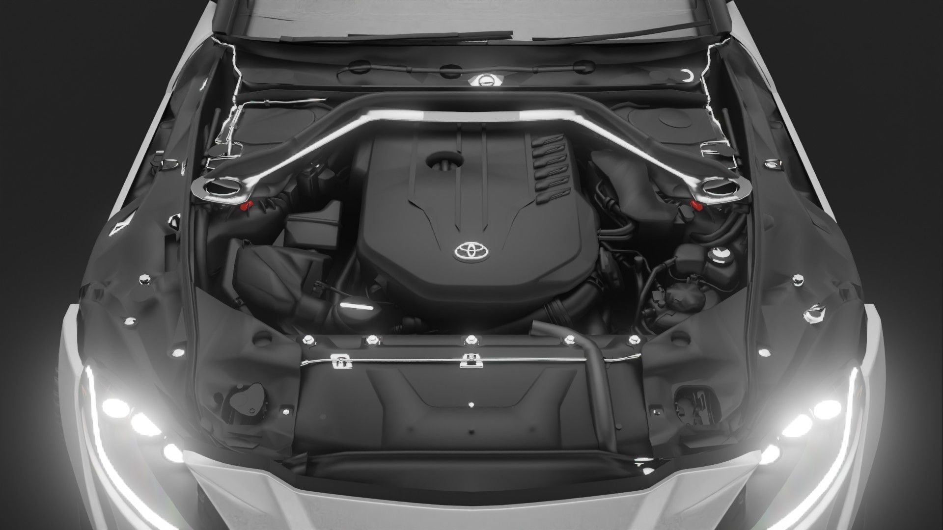 2020 Toyota Supra MK5 A90 free 3D model rigged | CGTrader