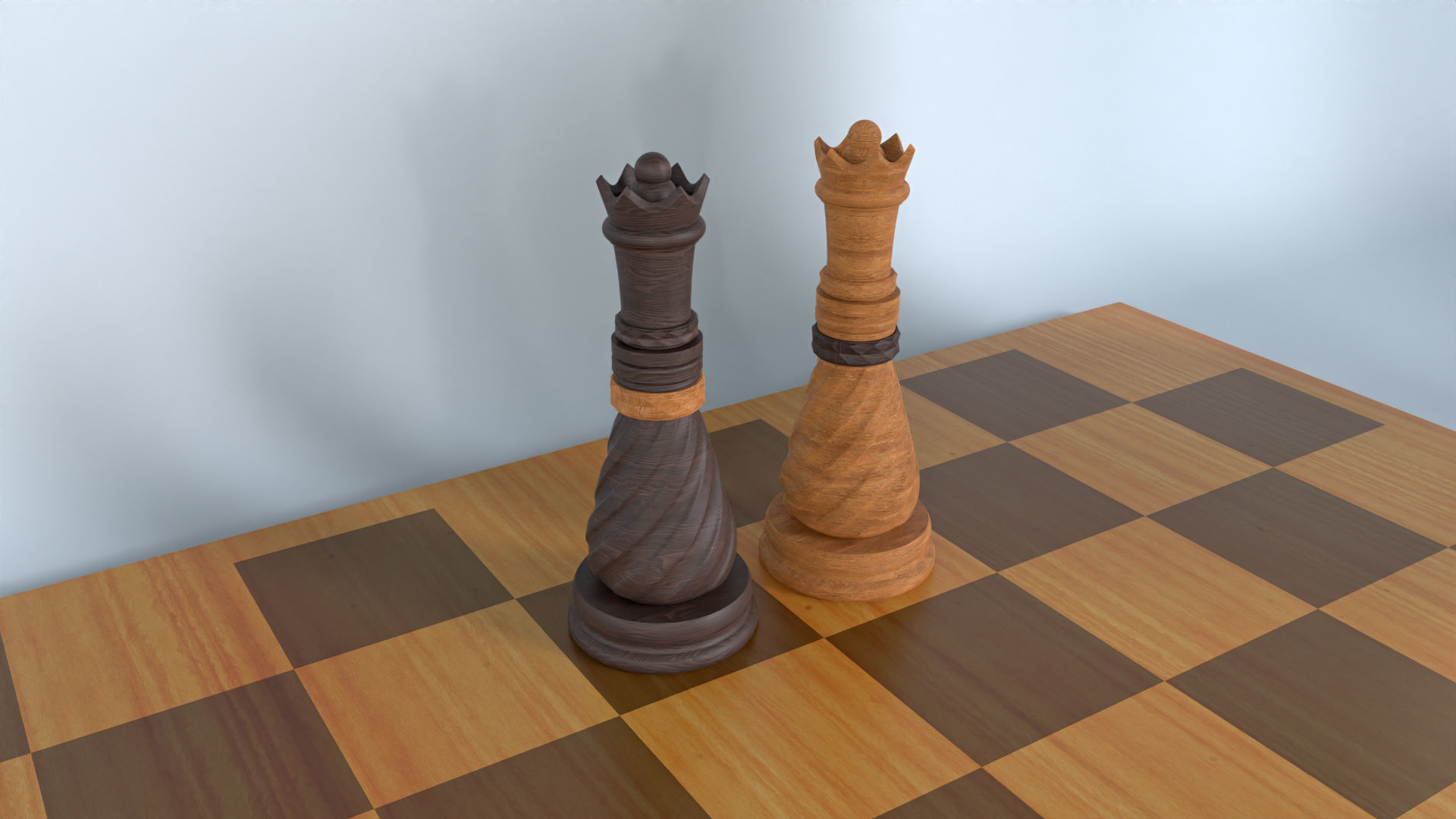 Queen 3D Luxury Chess Pieces 3D Print Model 3D model 3D printable ...