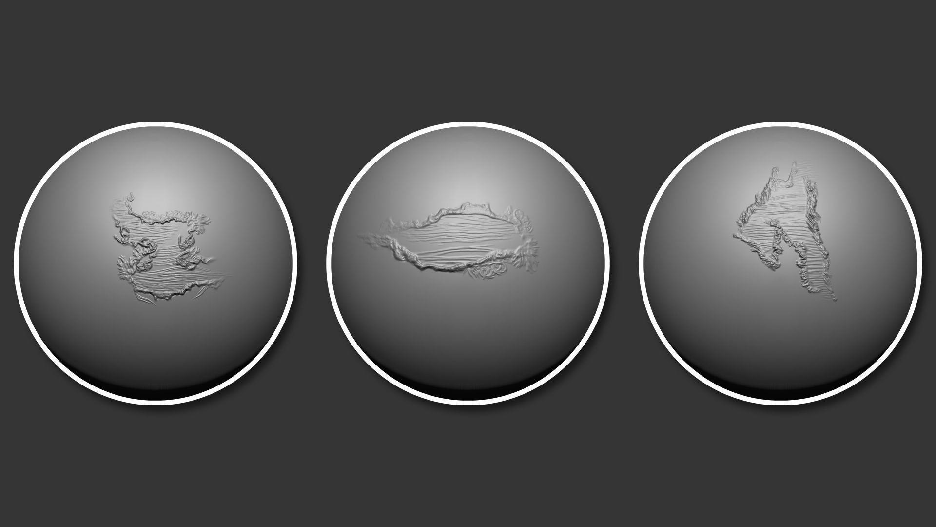 400 Torn Fabric Brushes Alpha IMM Brush Collection 3D model | CGTrader