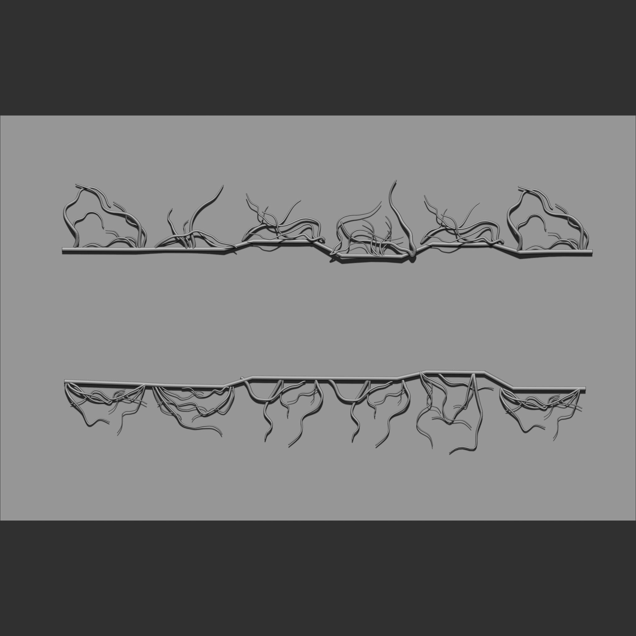 400 Torn Fabric Brushes Alpha IMM Brush Collection 3D model | CGTrader