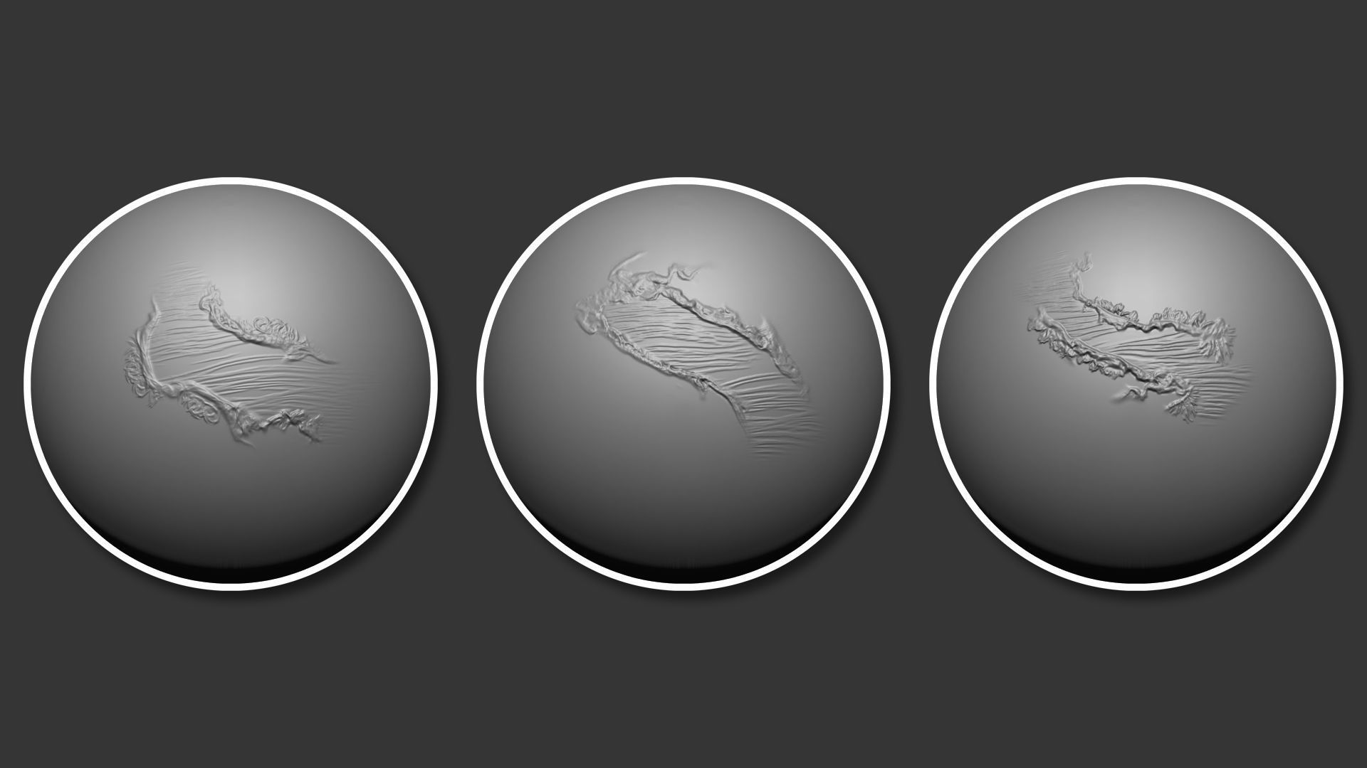 400 Torn Fabric Brushes Alpha IMM Brush Collection 3D model | CGTrader