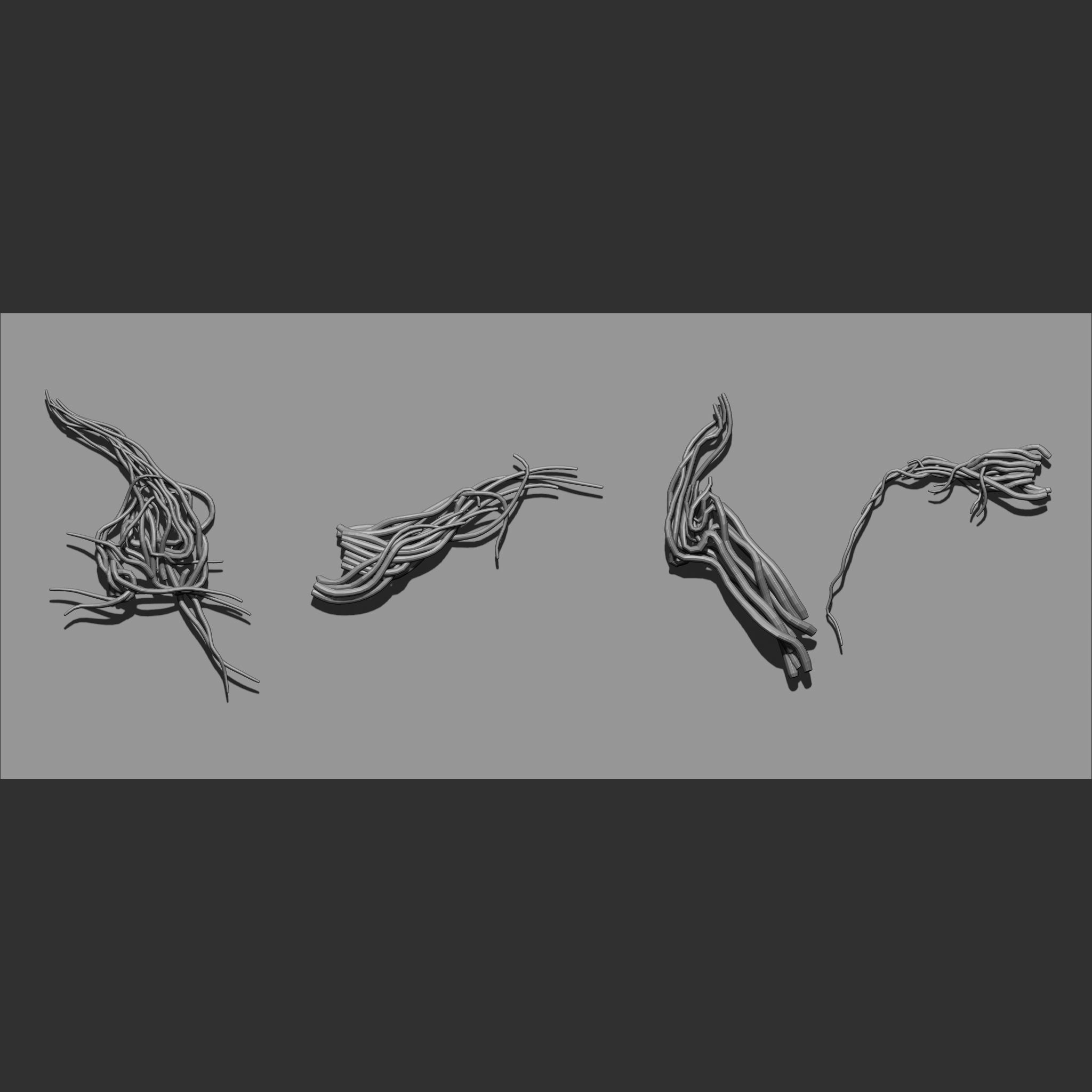 400 Torn Fabric Brushes Alpha IMM Brush Collection 3D model | CGTrader