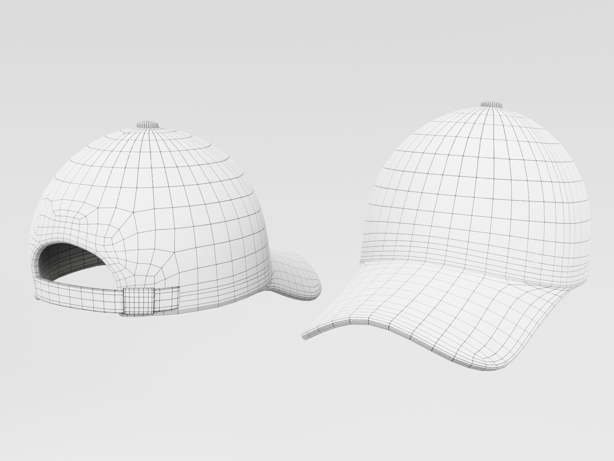 3D model Baseball Cap Embroidery USA Red - PBR textures 4K VR / AR ...