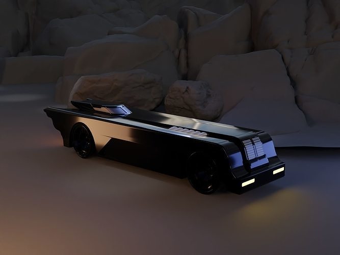 Batmobile - The animated series 3D model | CGTrader