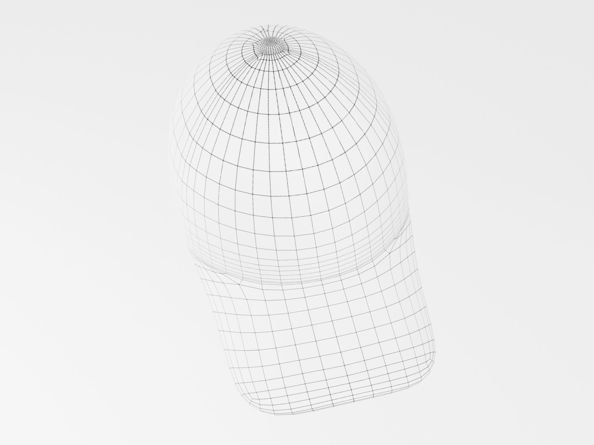 3D model Baseball Cap Embroidery LA - PBR textures 4K White Red VR / AR ...
