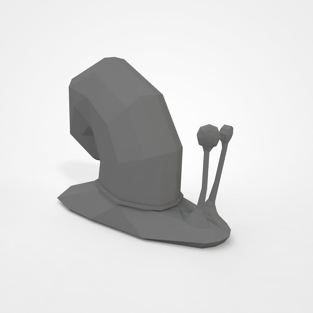 Low poly snail 3D model 3D printable | CGTrader