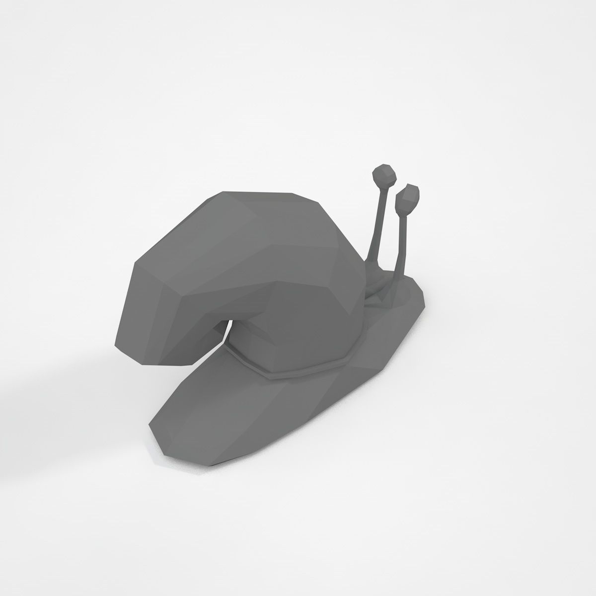 Low poly snail 3D model 3D printable | CGTrader