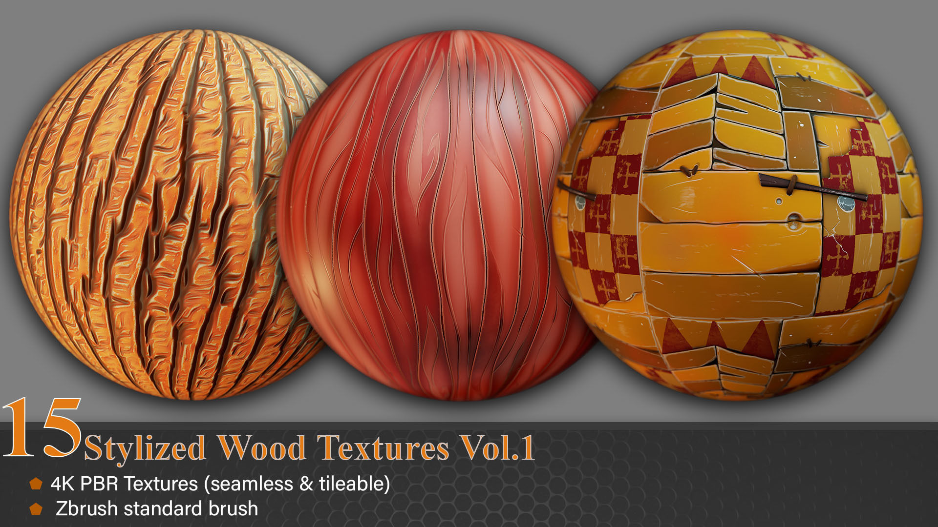 Texture 15 Stylized Wood Textures Vol-1 VR / AR / low-poly | CGTrader