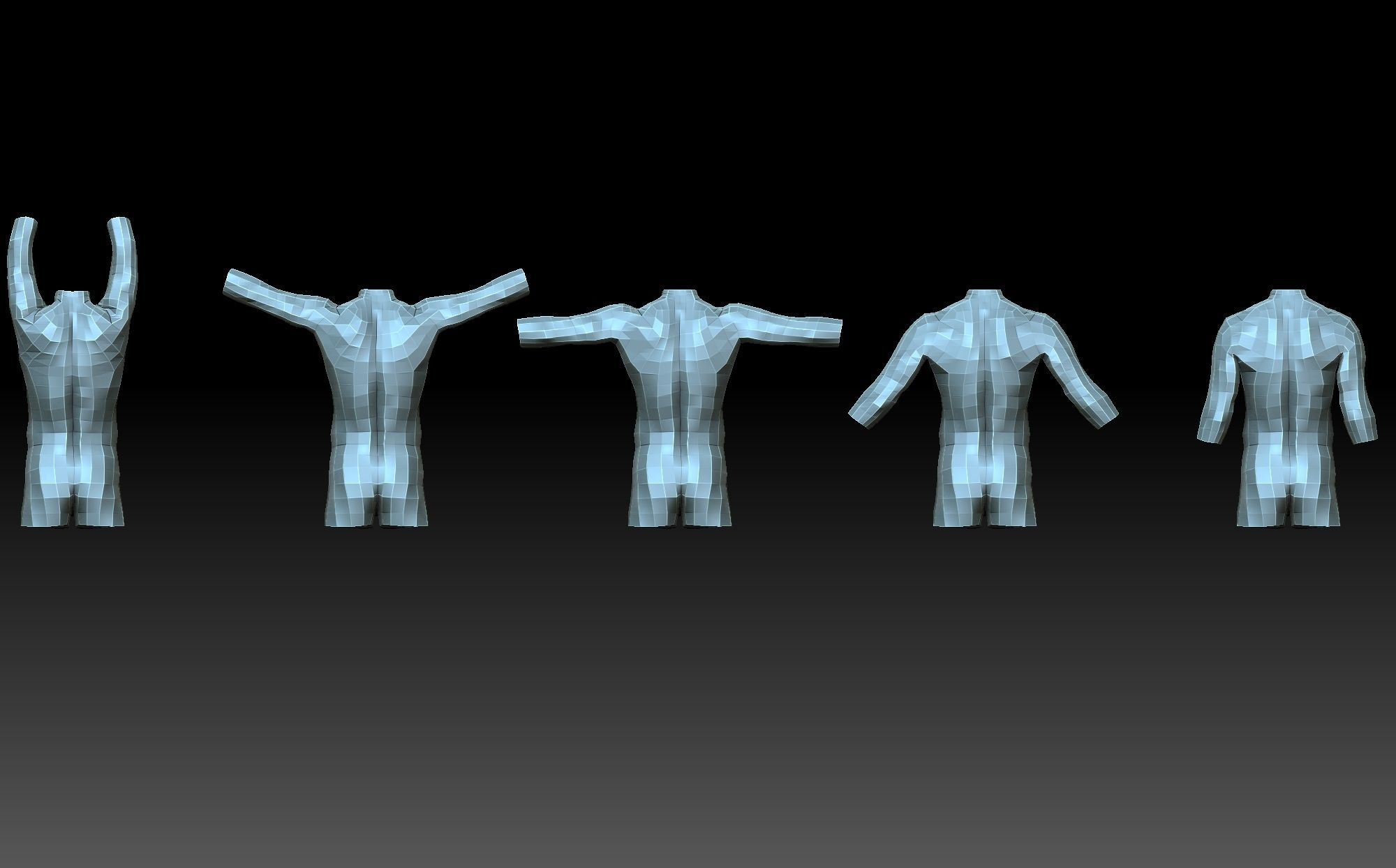 Low poly torso different mannequins 3D model 3D printable | CGTrader