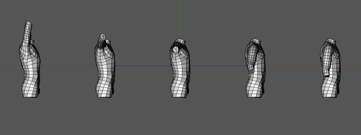 Low poly torso different mannequins 3D model 3D printable | CGTrader