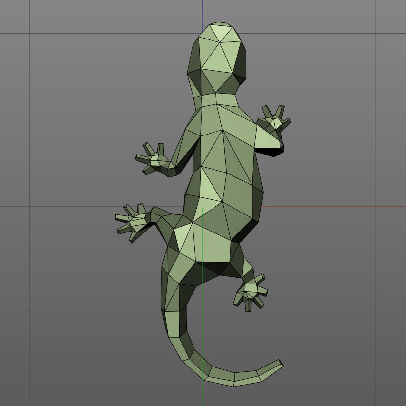 Low poly lizard 3D model 3D printable | CGTrader