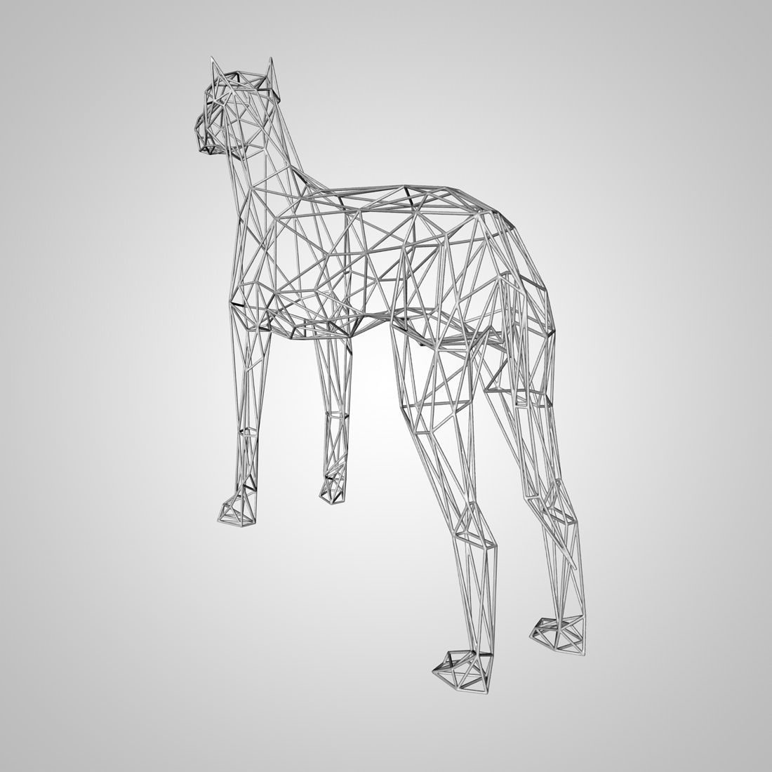 Dog frame 3D model 3D printable | CGTrader