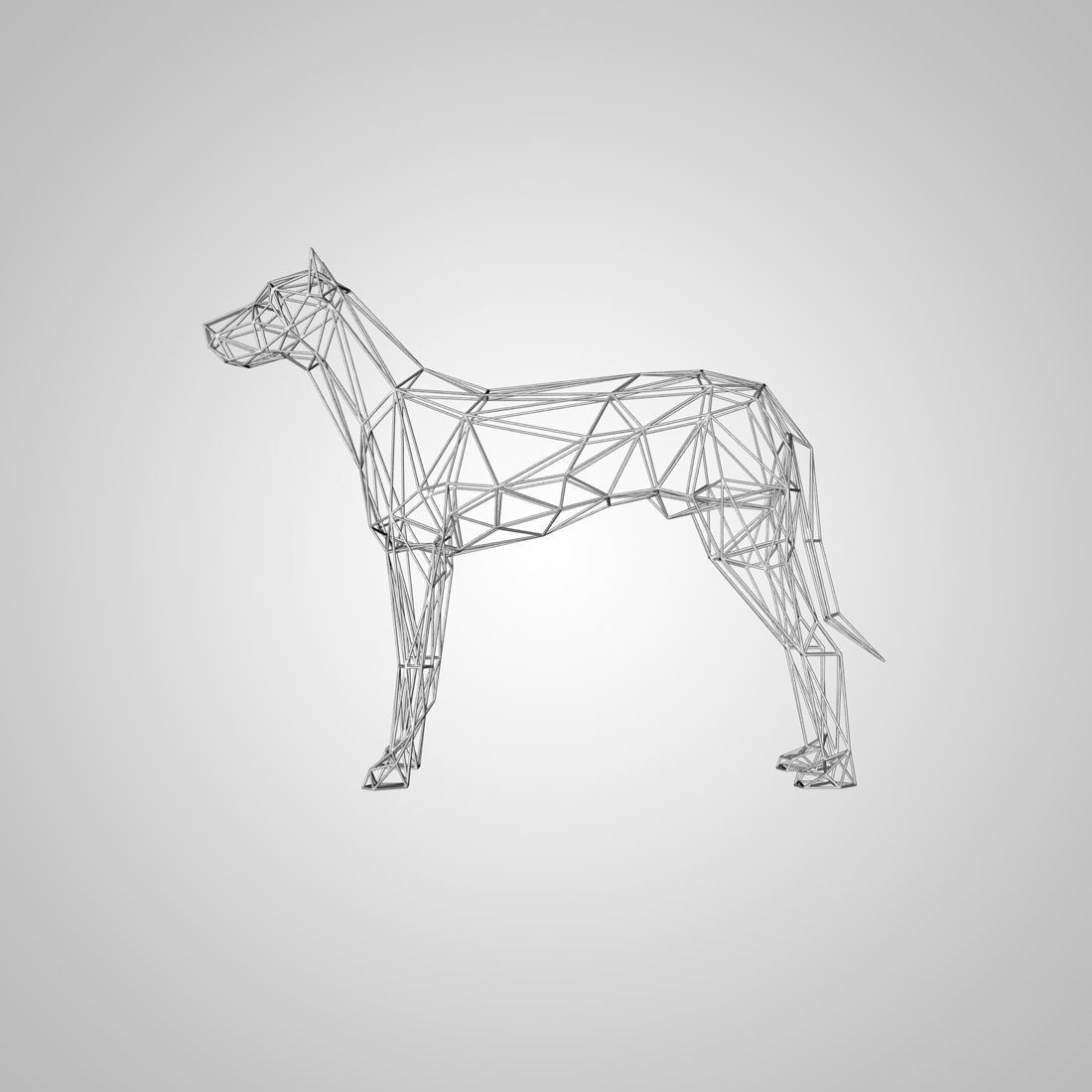 Dog frame 3D model 3D printable | CGTrader
