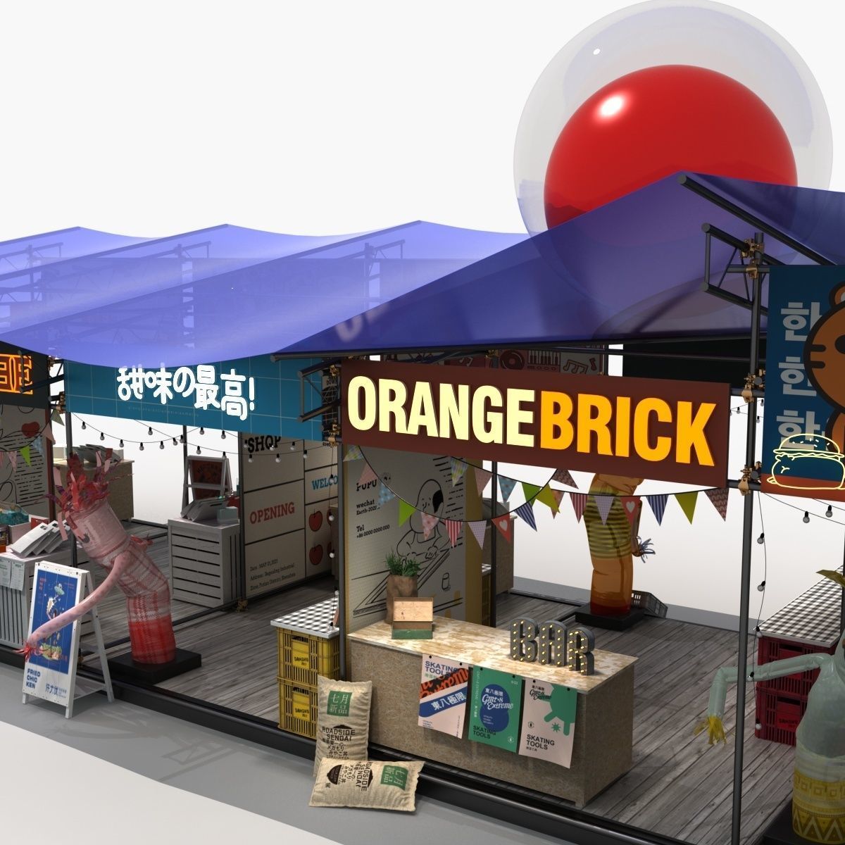 Commercial Stall 3D model | CGTrader