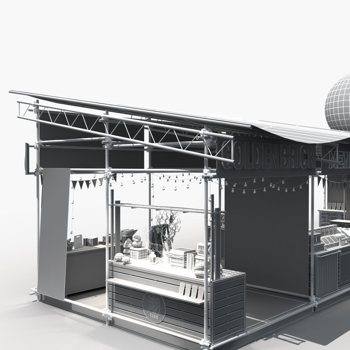 Commercial Stall 3D model | CGTrader