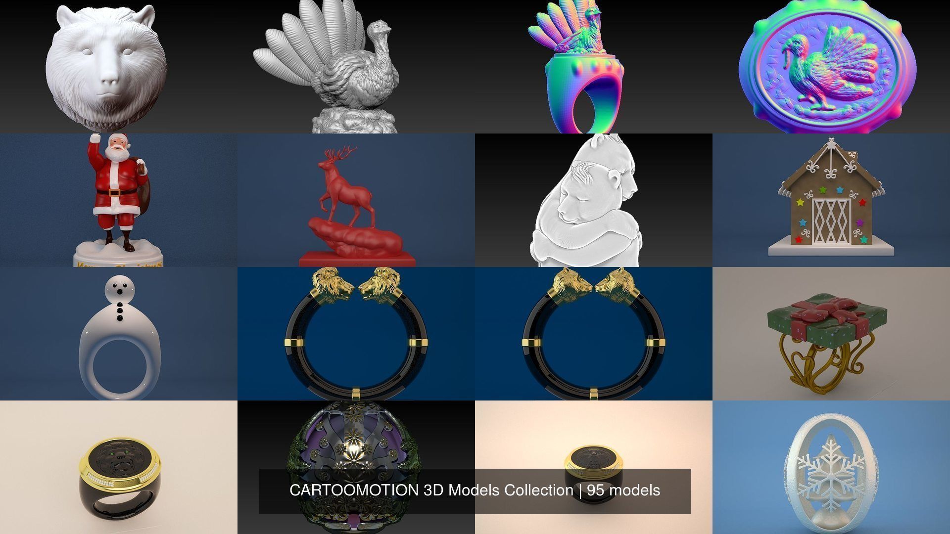 CARTOOMOTION 3D Models Collection VR / AR / low-poly | CGTrader