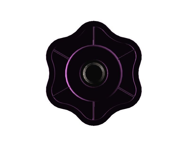 Star hand screw M8 3D model | CGTrader