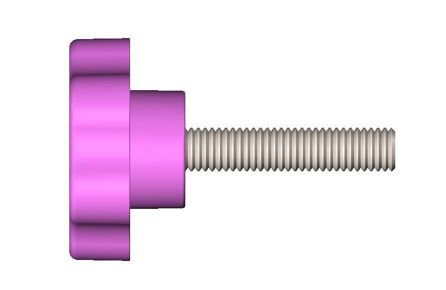 Star hand screw M8 3D model | CGTrader