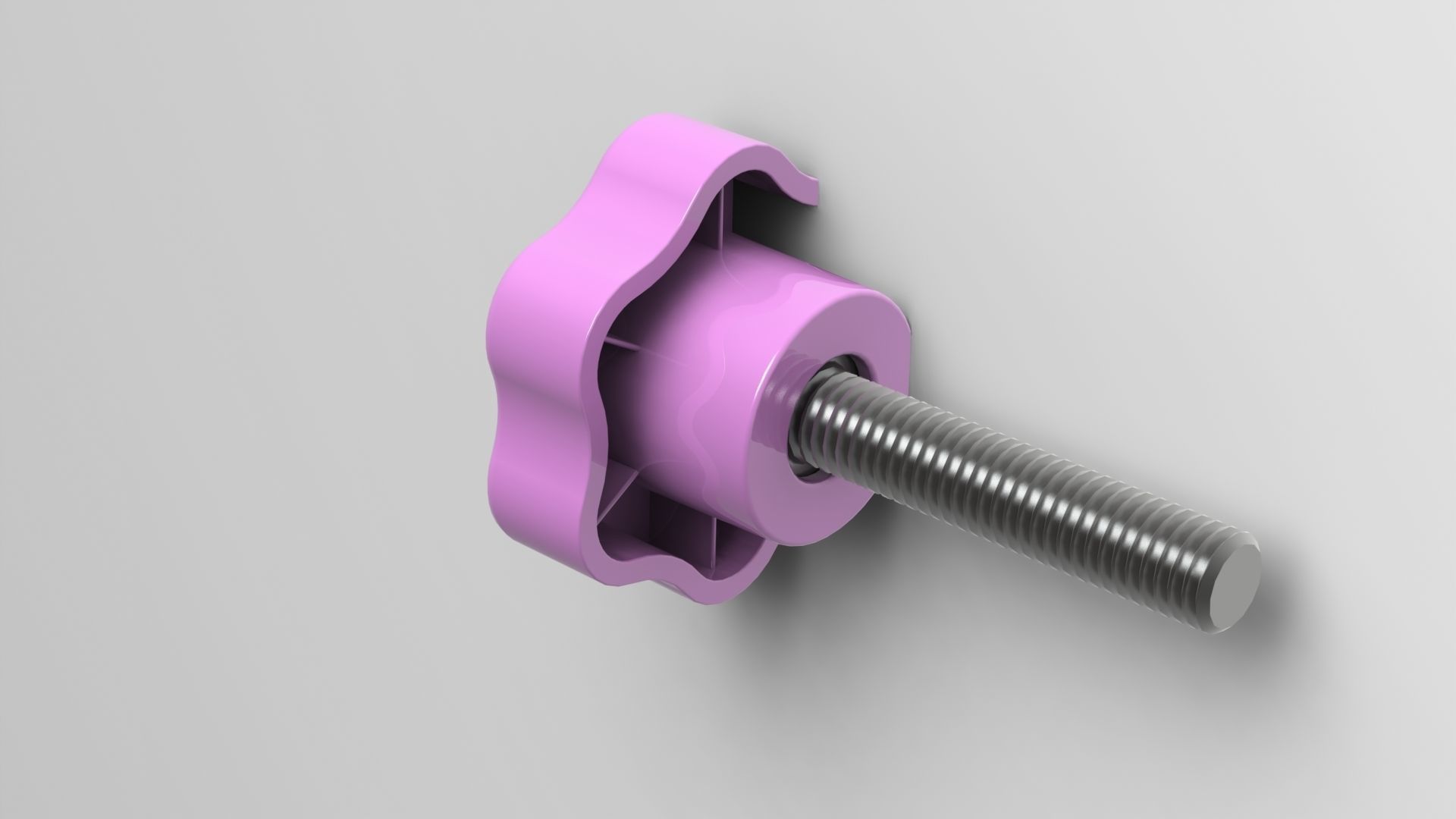 Star hand screw M8 3D model | CGTrader