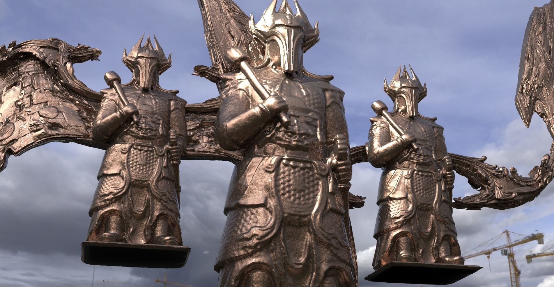 Ancient Giant Statue collection 1 3D model | CGTrader