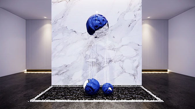 Modern abstract sculpture 3D model | CGTrader