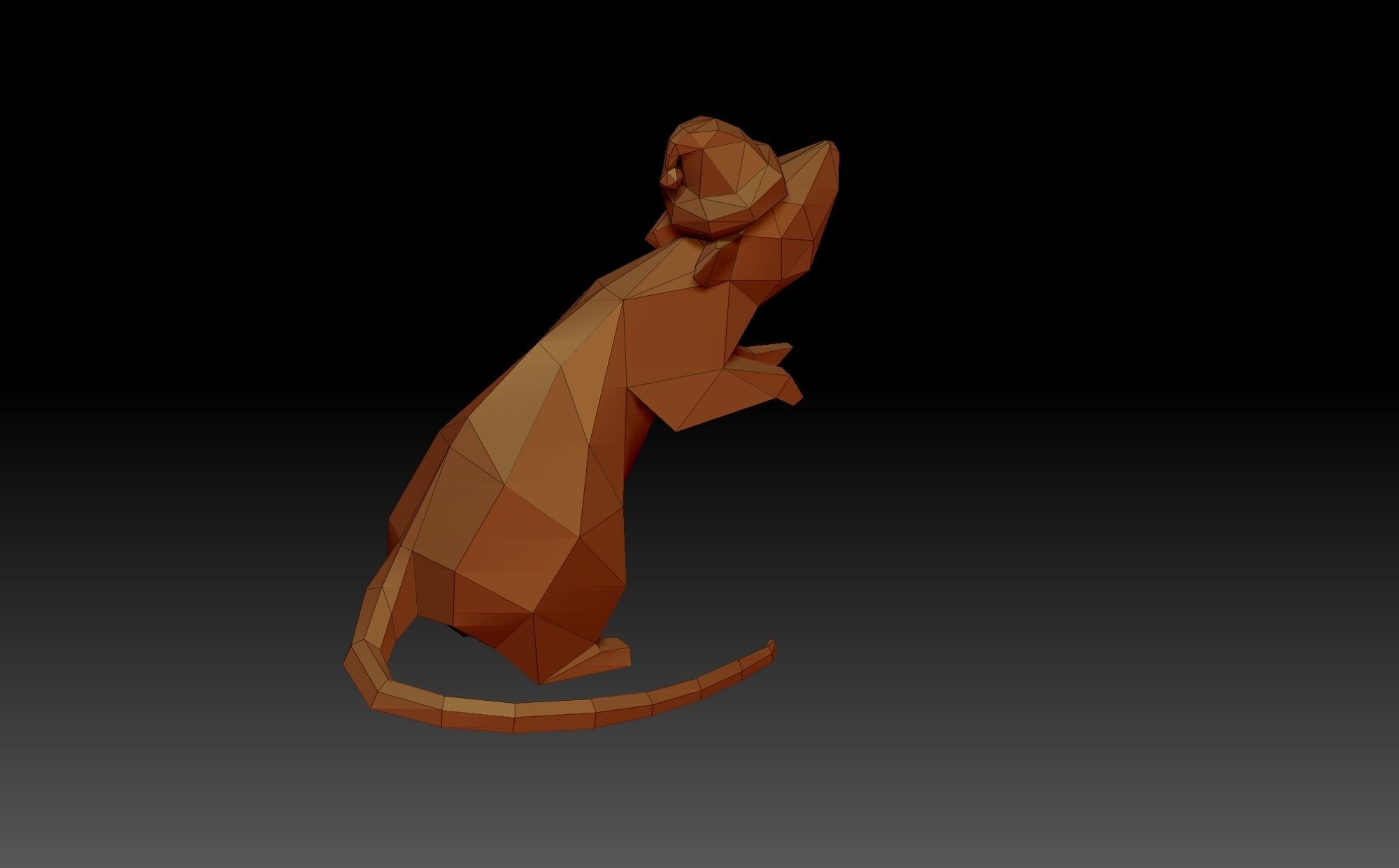 Low poly mouse polygonal rat 3D model 3D printable | CGTrader
