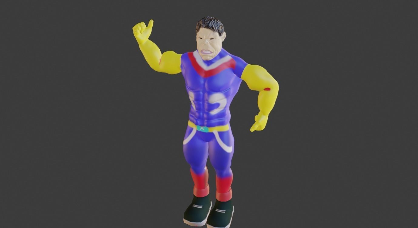 High Poly Superhero 3D Model Character for Games CGI 3D model animated ...