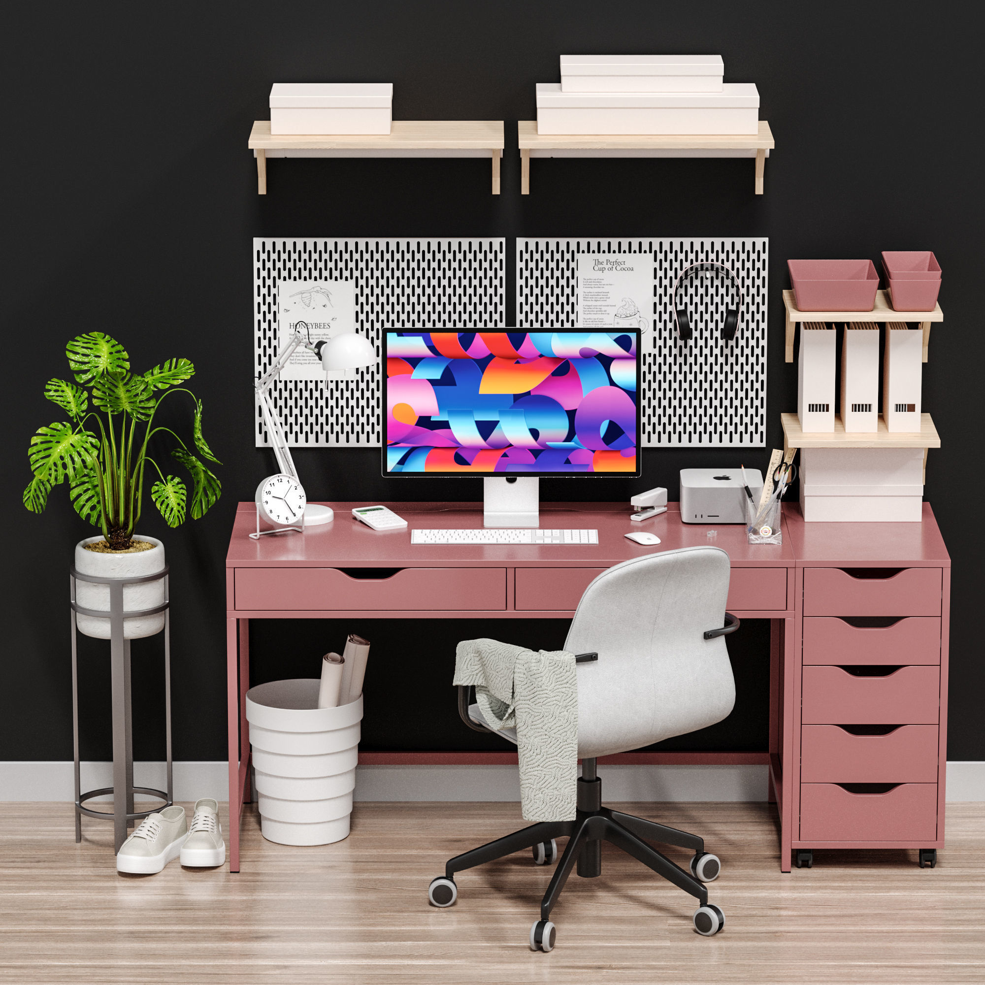 IKEA ALEX ALEX - Office workplace 2 3D model | CGTrader