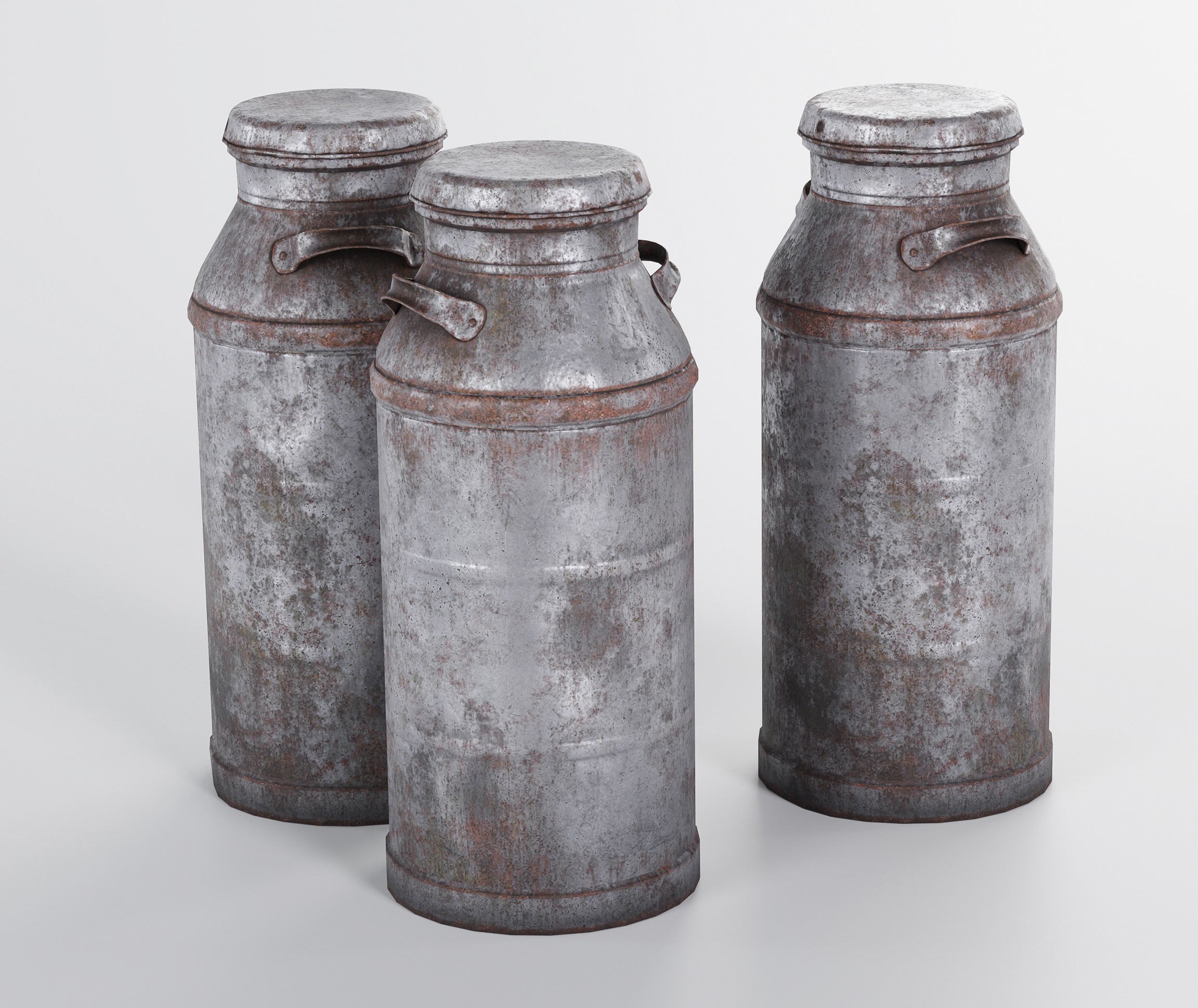 3D model Milk metal churn VR / AR / low-poly | CGTrader